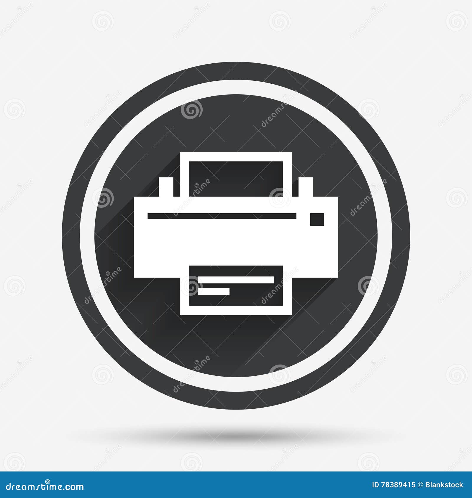 Print Sign Icon. Printing Symbol Stock Vector - Illustration of ...