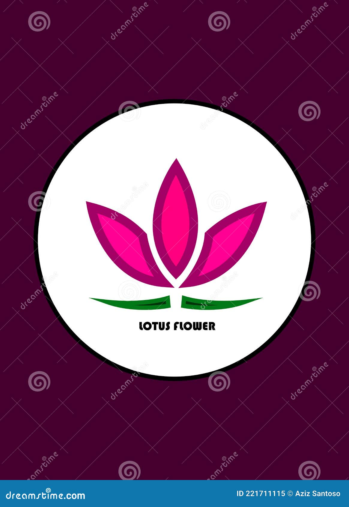 Simple and Elegant Lotus Flower Logo Vector Stock Vector - Illustration ...