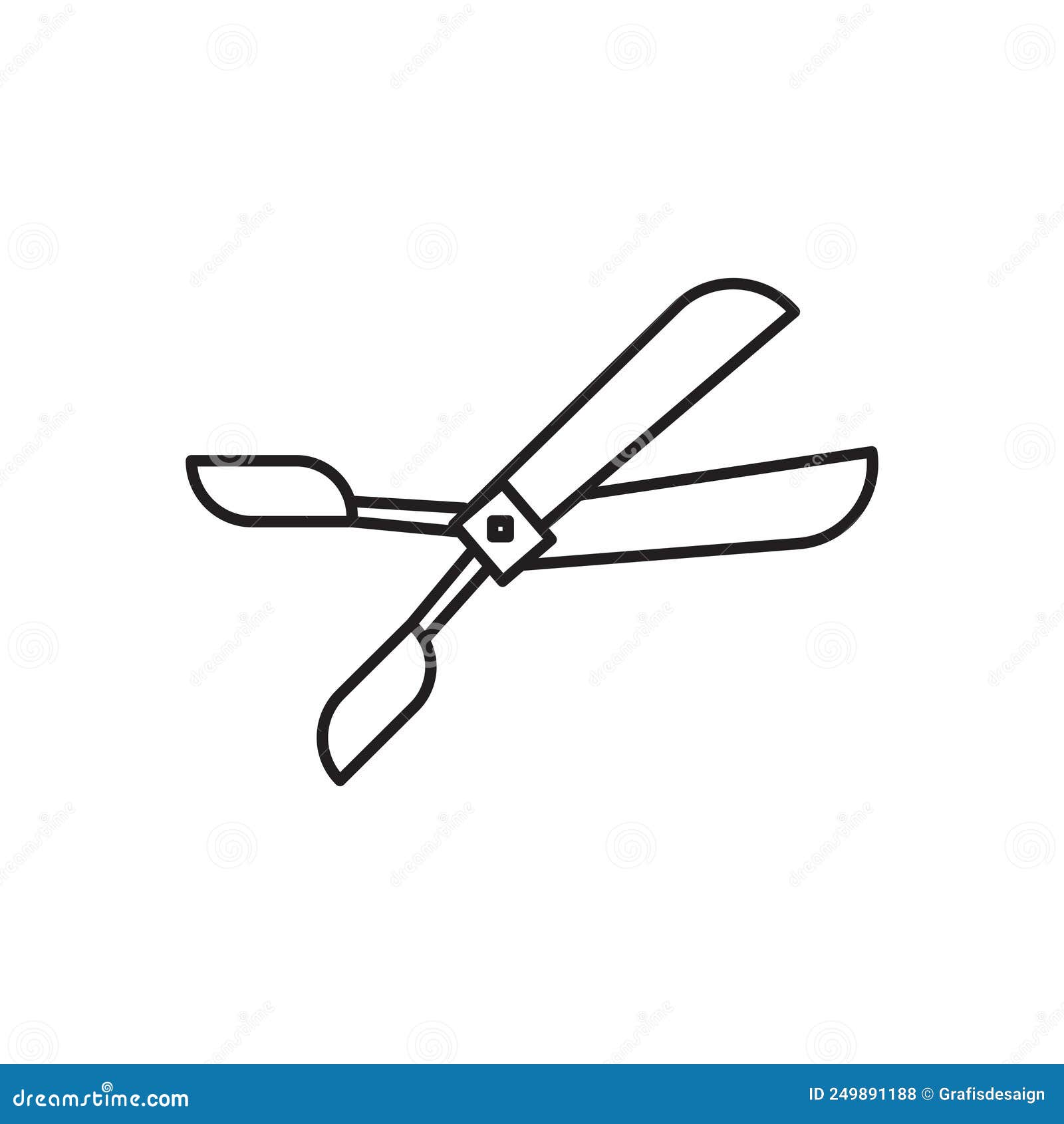A Simple Scissors Line Icons Stock Photography | CartoonDealer.com #249891188