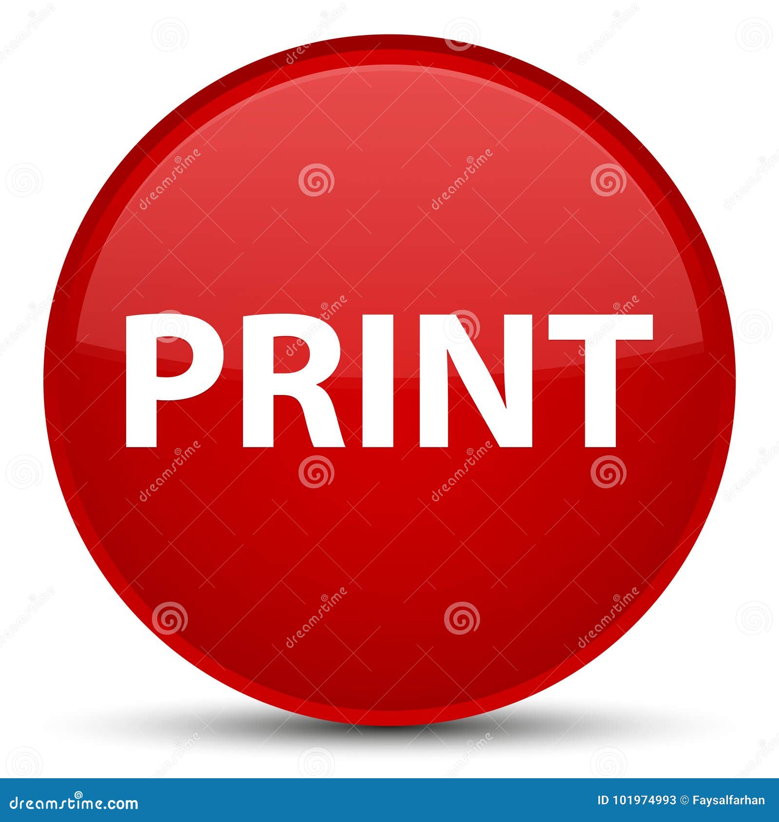 Print Special Red Round Button Stock Illustration - Illustration of ...