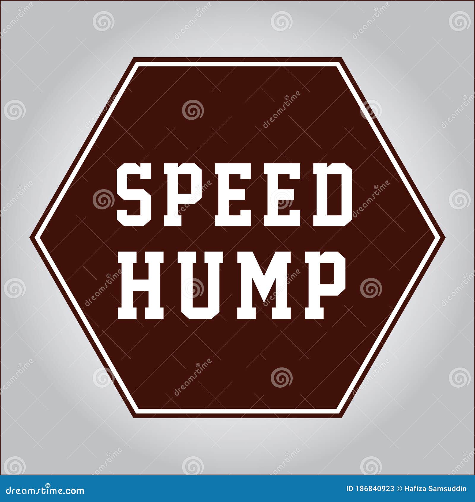 Speed Hump Traffic Sign Stock Photography | CartoonDealer.com #163809716