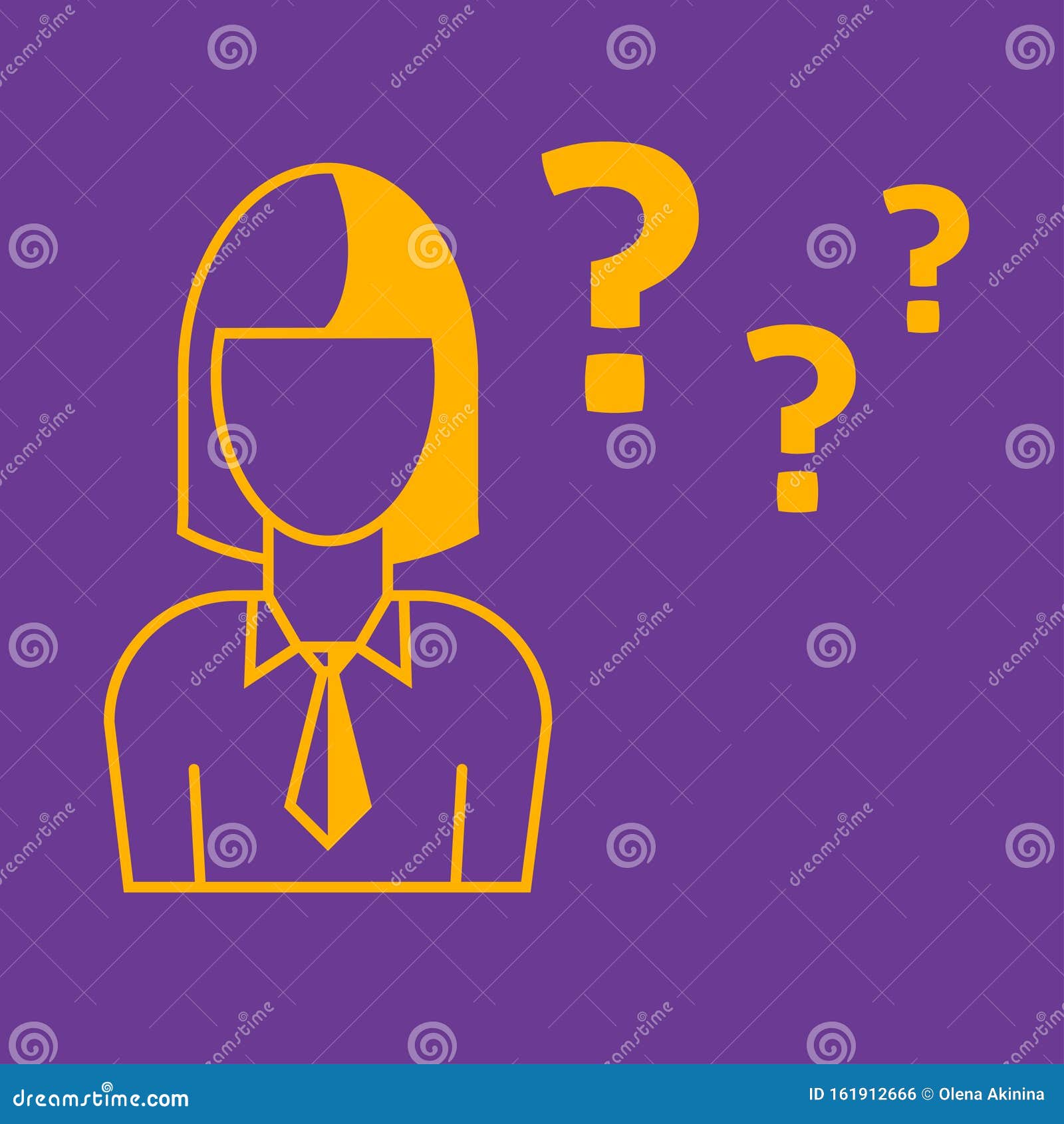 Woman Question Mark Logo Vector | CartoonDealer.com #231339983