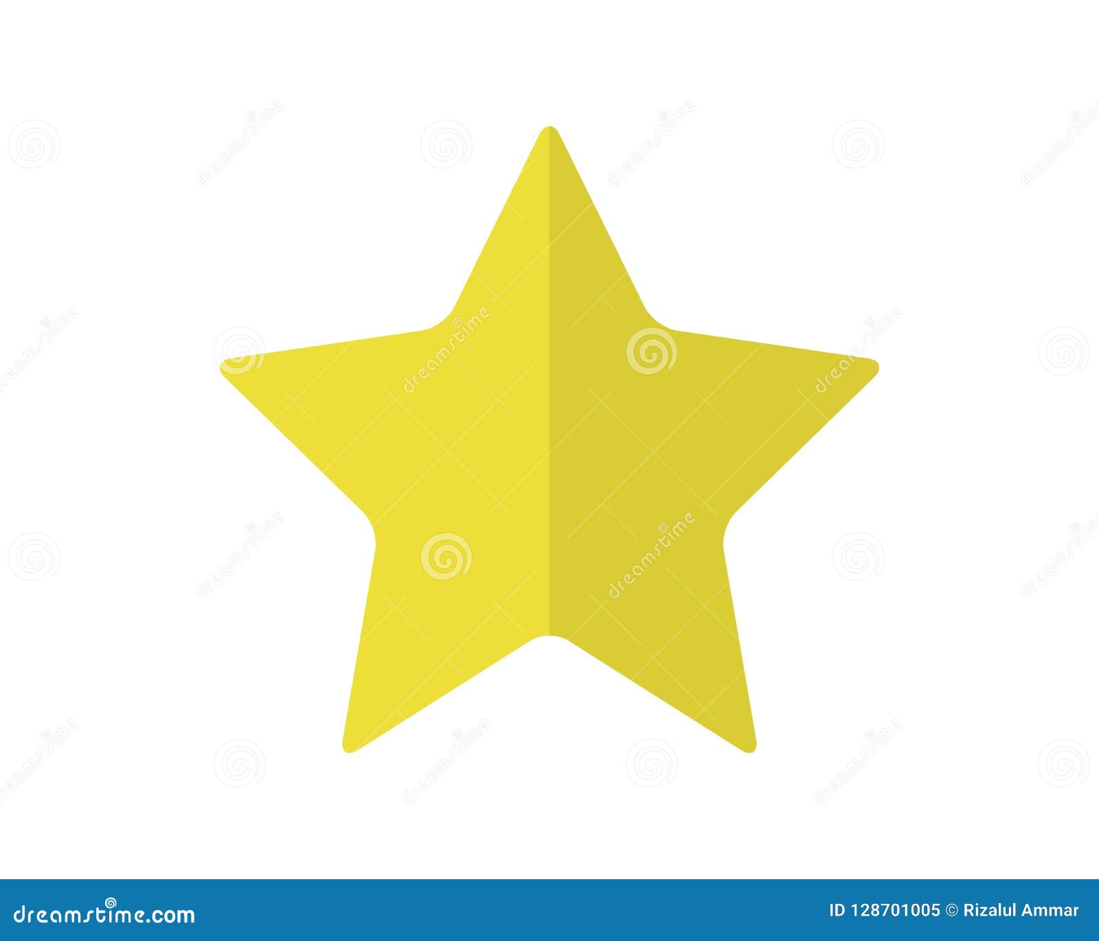 Star Flat Icon Ilustration Vector Stock Vector - Illustration of rating ...