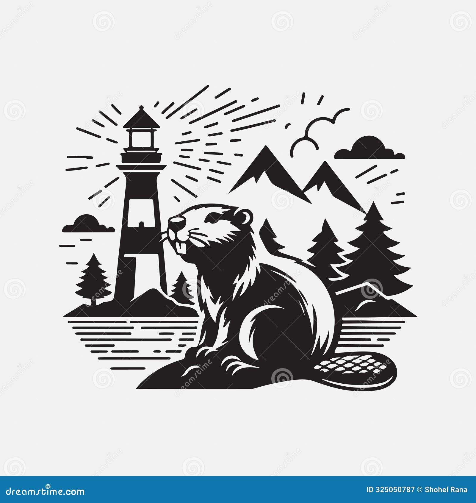 Print Stunning Beaver Silhouette Vector Designs for Your Creative ...