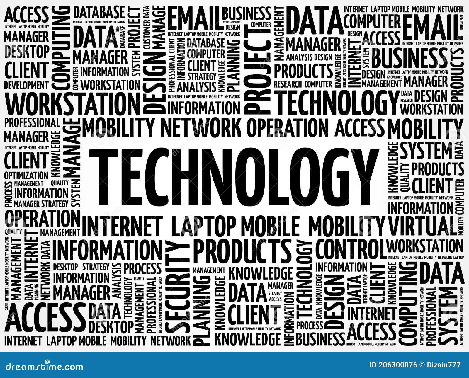 Print stock illustration. Illustration of future, hardware - 206300076