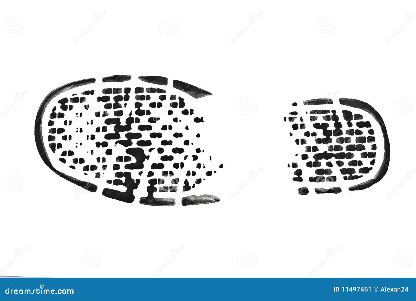 Print of a trace of a boot stock image. Image of outline - 11497461