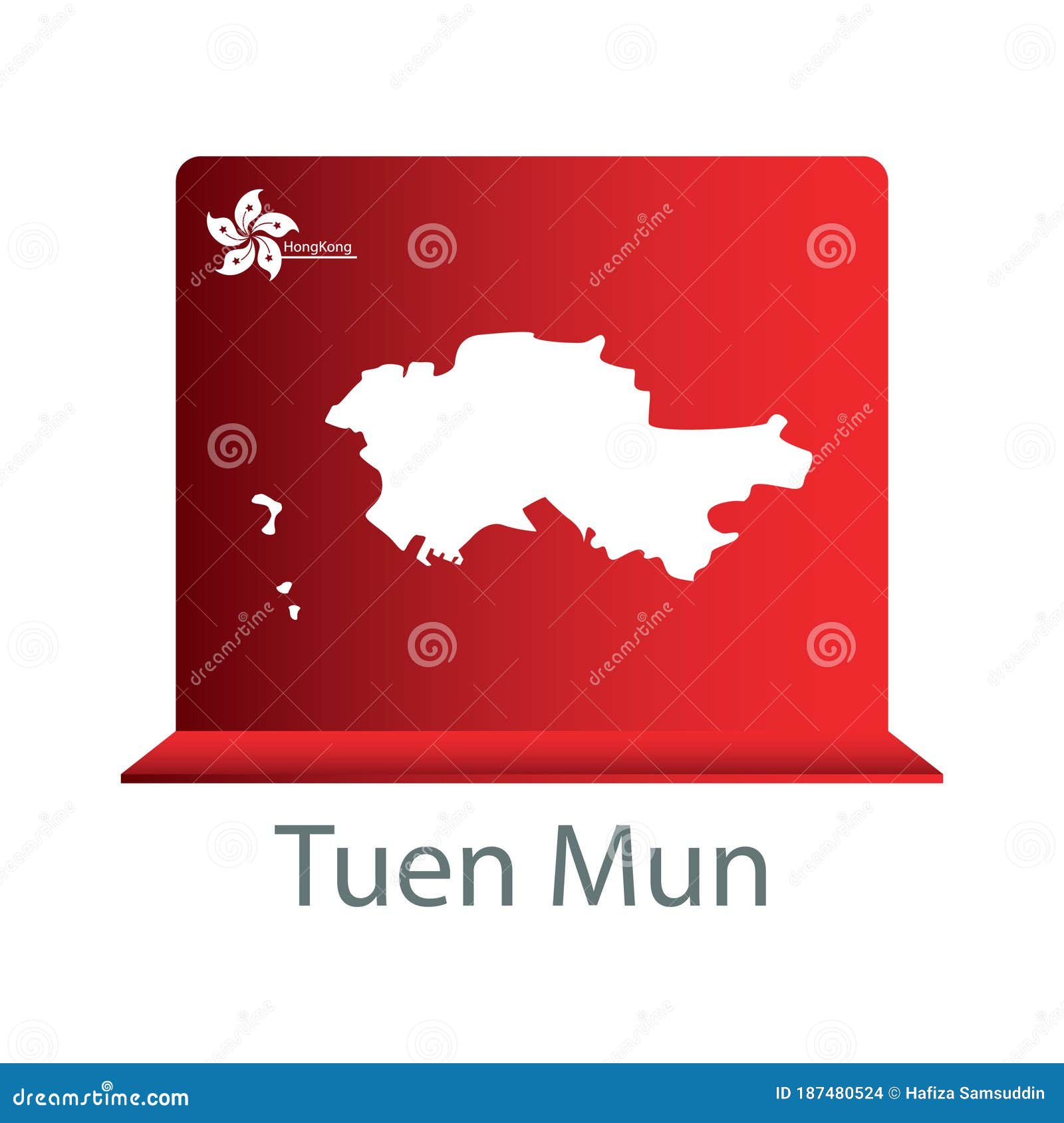 Print stock vector. Illustration of cartography, districts - 187480524