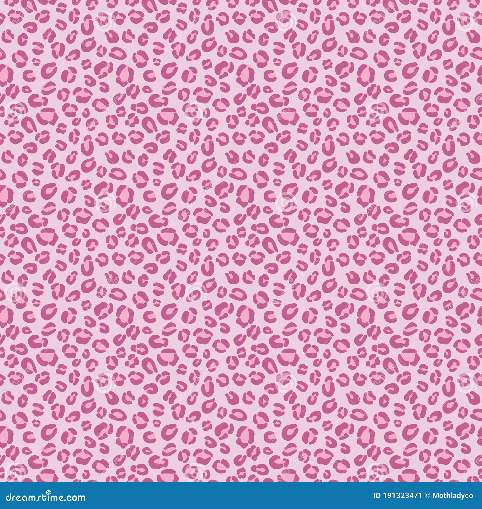 Pink Cheetah Print Seamless Pattern Set Vector Illustration ...
