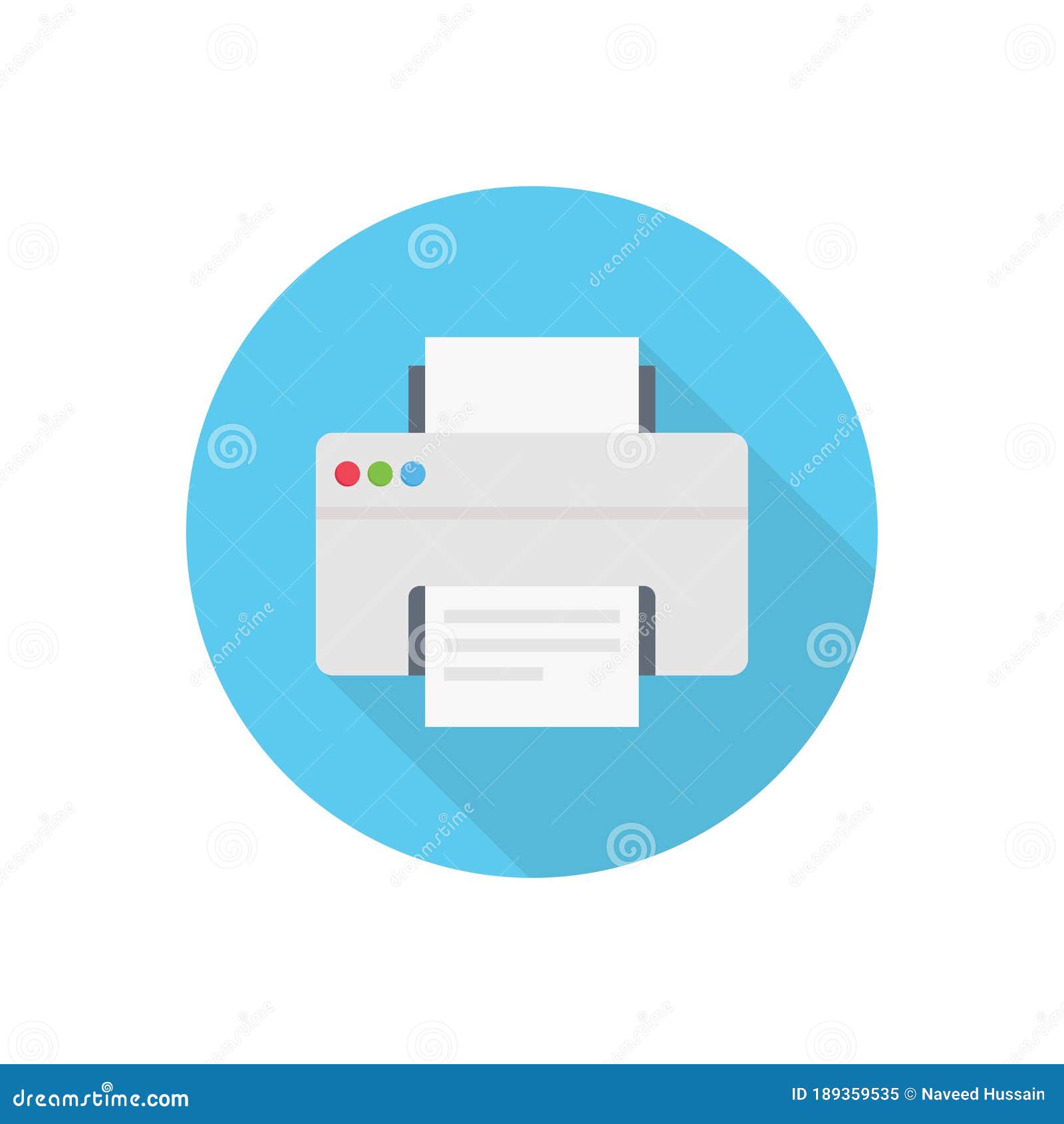 Print Vector Color Flat Icon Stock Vector - Illustration of page ...