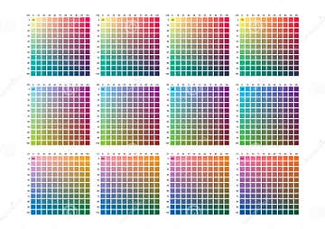 Vector Color Palette on A3 Format, Stock Illustration - Illustration of ...