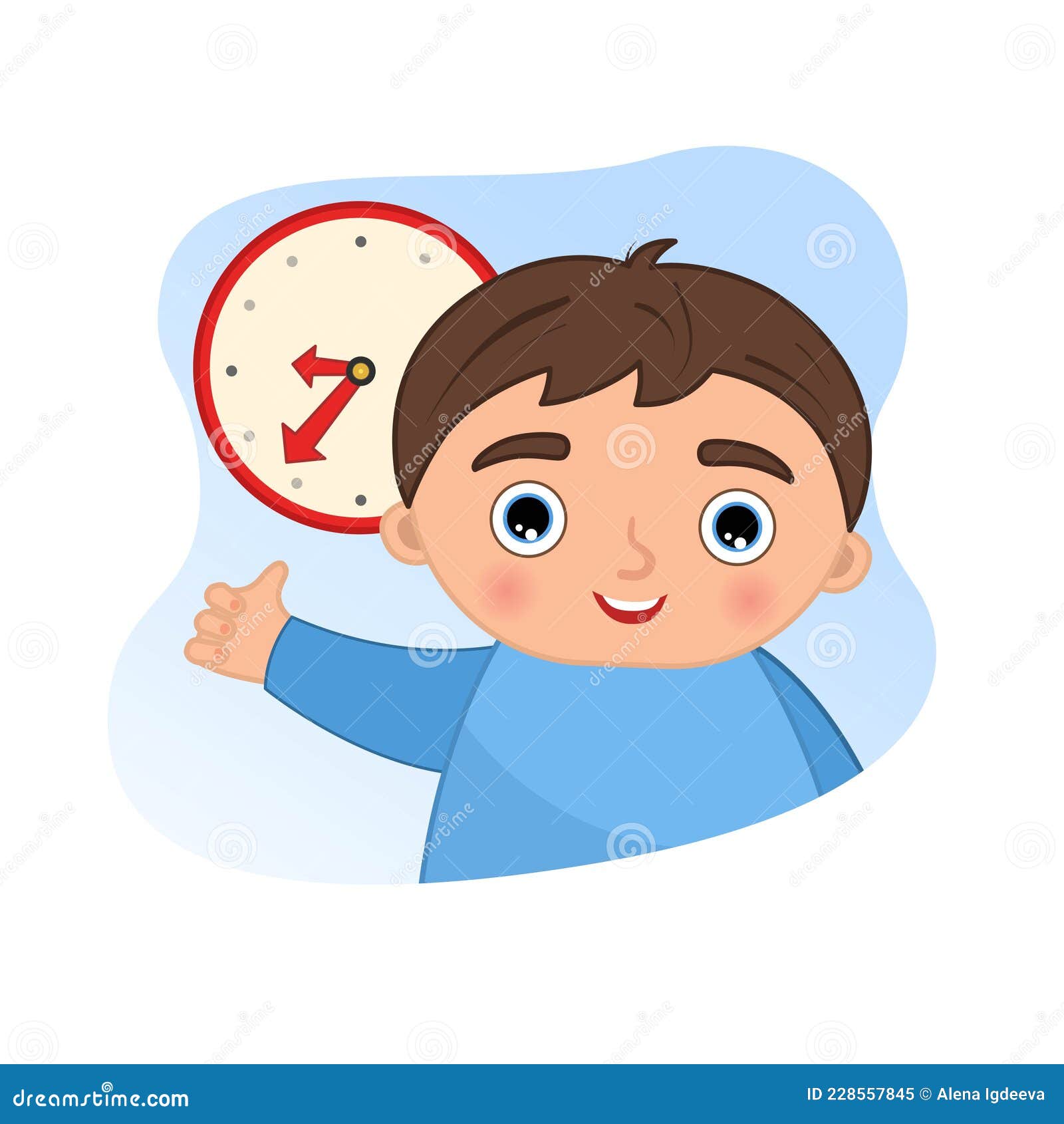 Vector Illustration of a Cute Boy Stock Vector - Illustration of ...