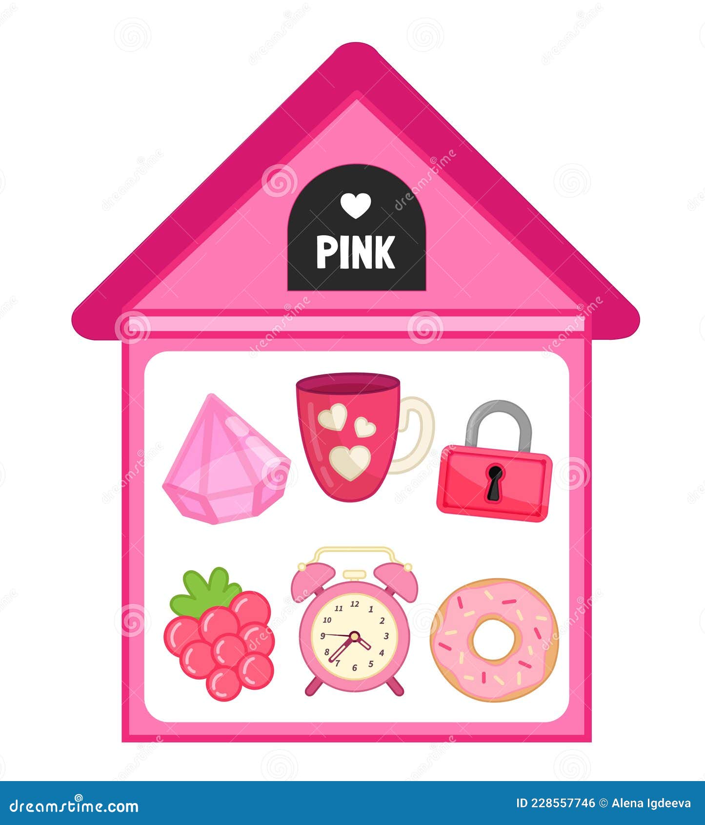 Pink House Sign Estate Logo Royalty-Free Stock Photography ...