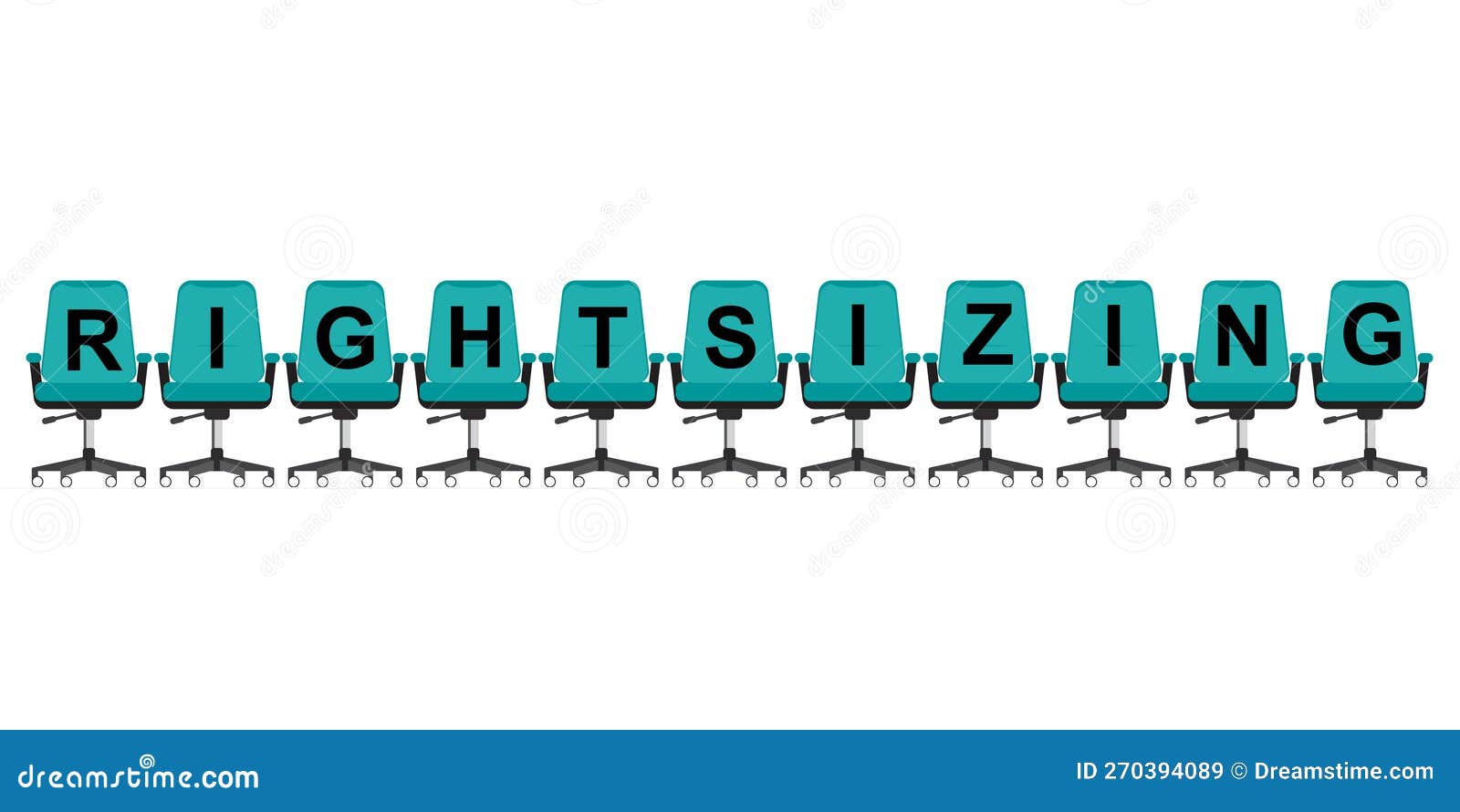 Employment rightsizing stock vector. Illustration of cost - 270394089