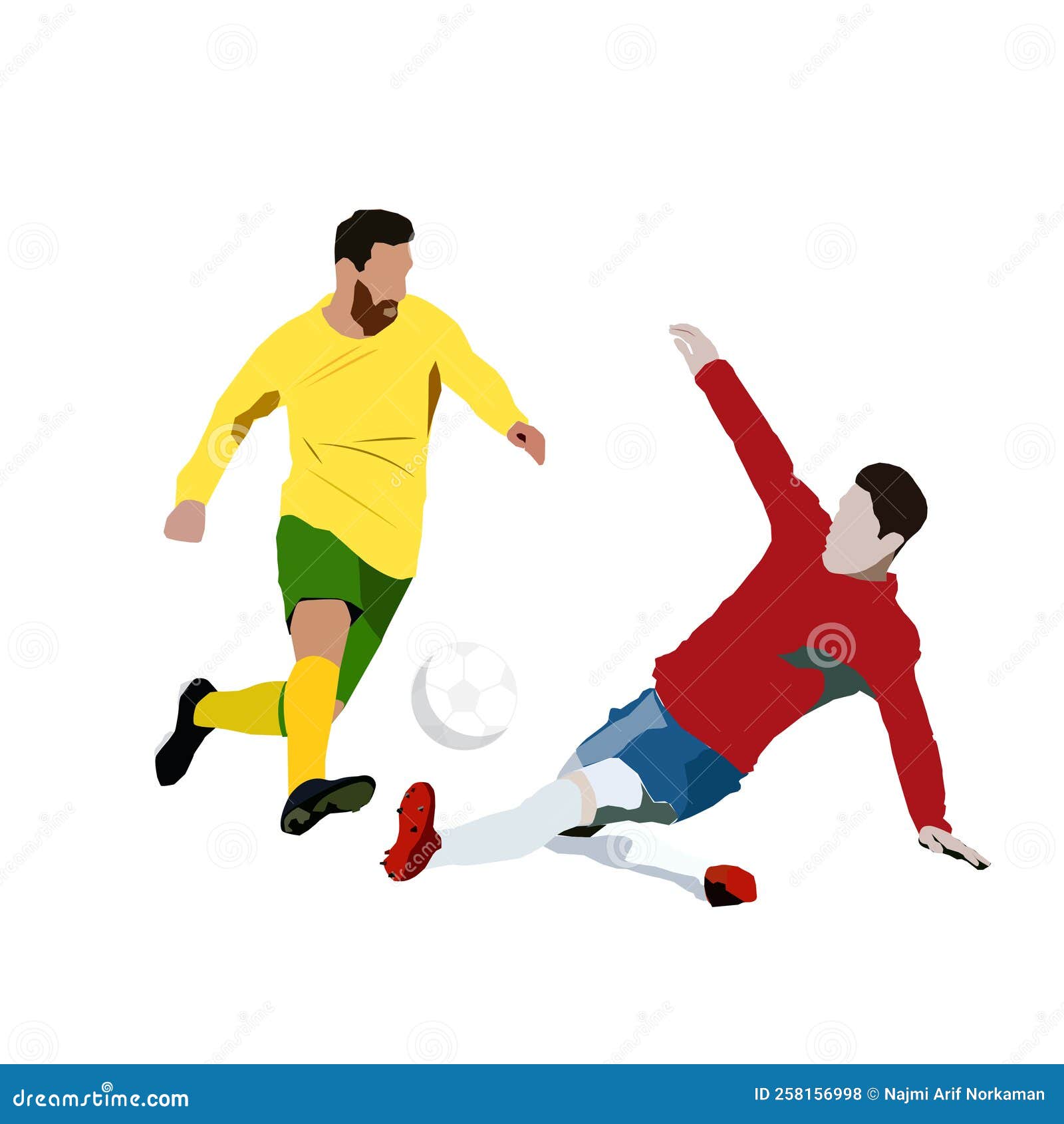 Player Maker and Strong Defender Stock Vector - Illustration of ...
