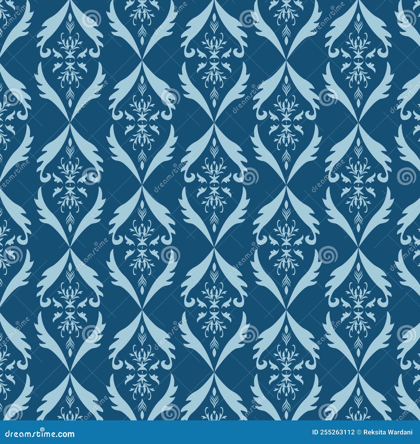 Victorian-era Florals Vintage Seamless Pattern Stock Vector ...