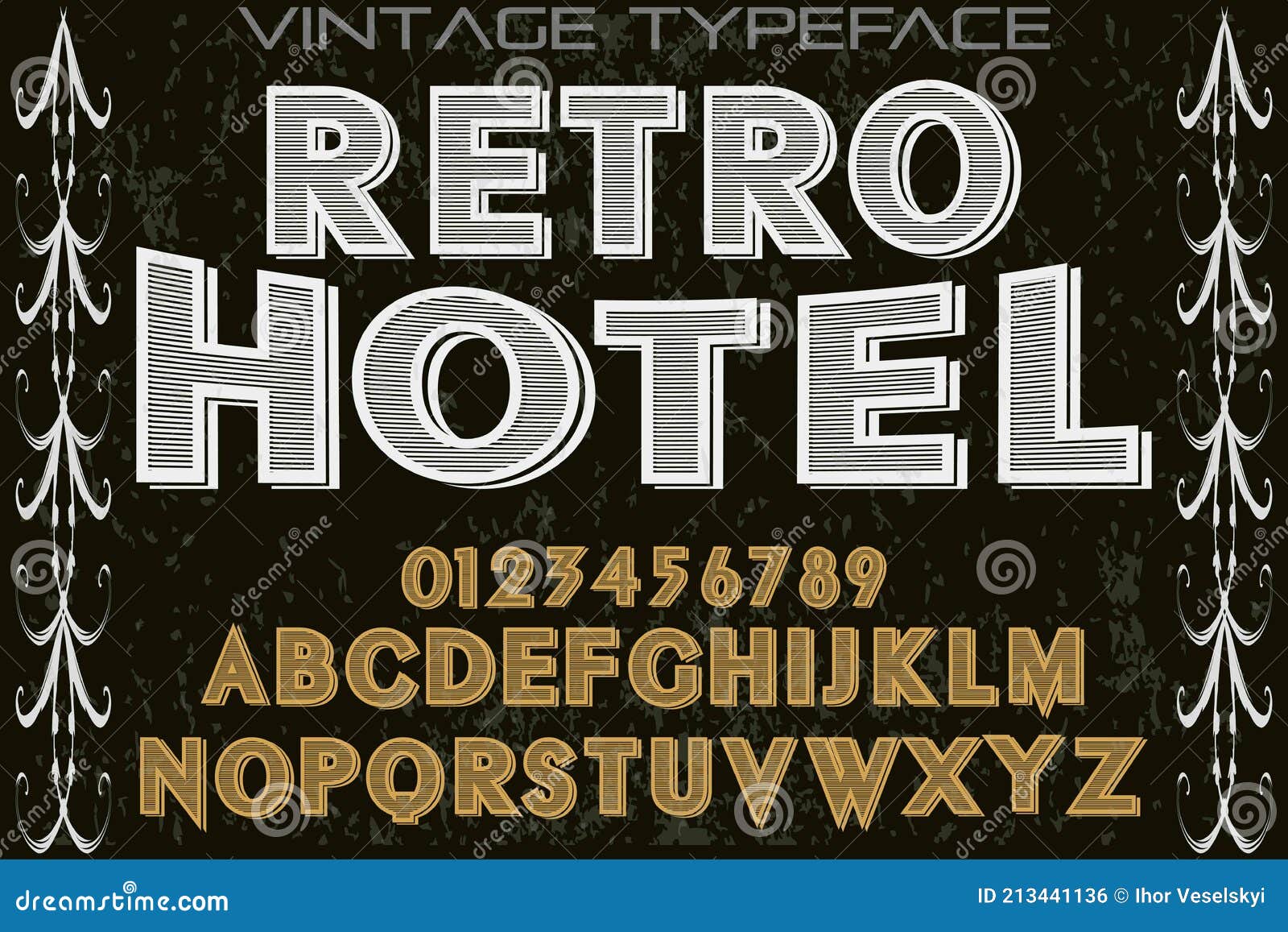 Retro Hotel Elevator Background Vector Illustration | CartoonDealer.com ...