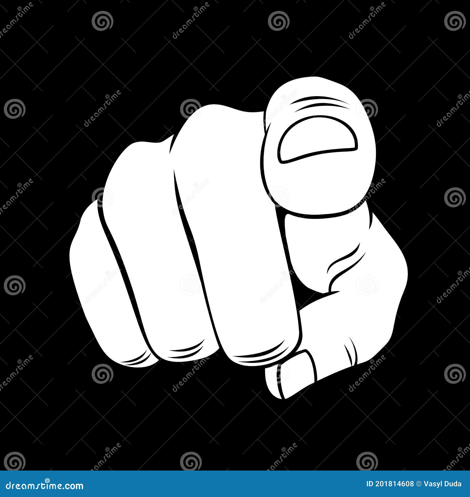 Icon of Hand stock vector. Illustration of aiming, concept - 201814608