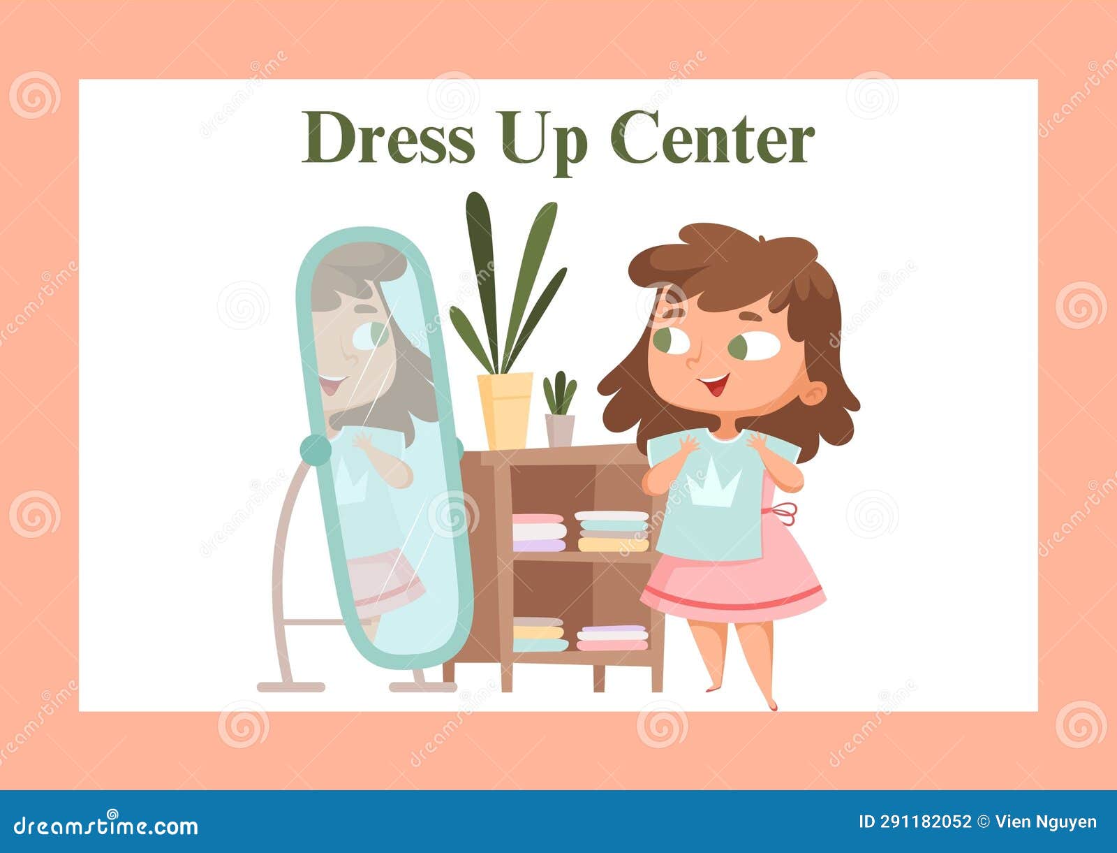 Printable Center Sign, Dress Up Center Stock Illustration ...
