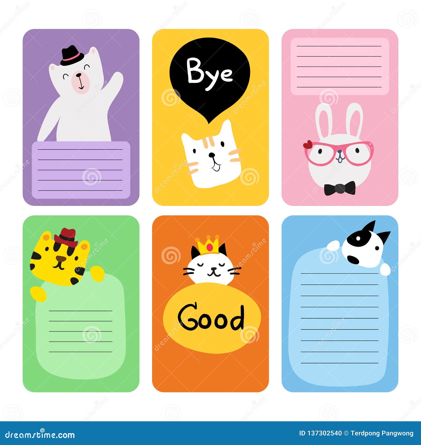 Printable Collection Vector Design Stock Illustration - Illustration of ...