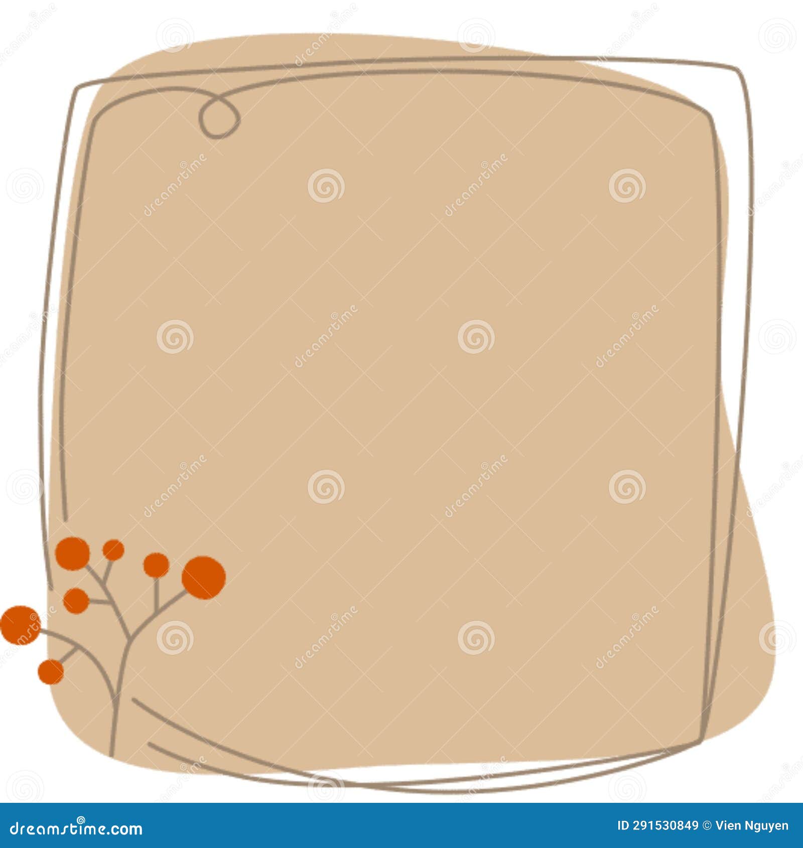 5 19 Printable Cute Doodle Border Frames 12x12 - 8 Stock Illustration ...