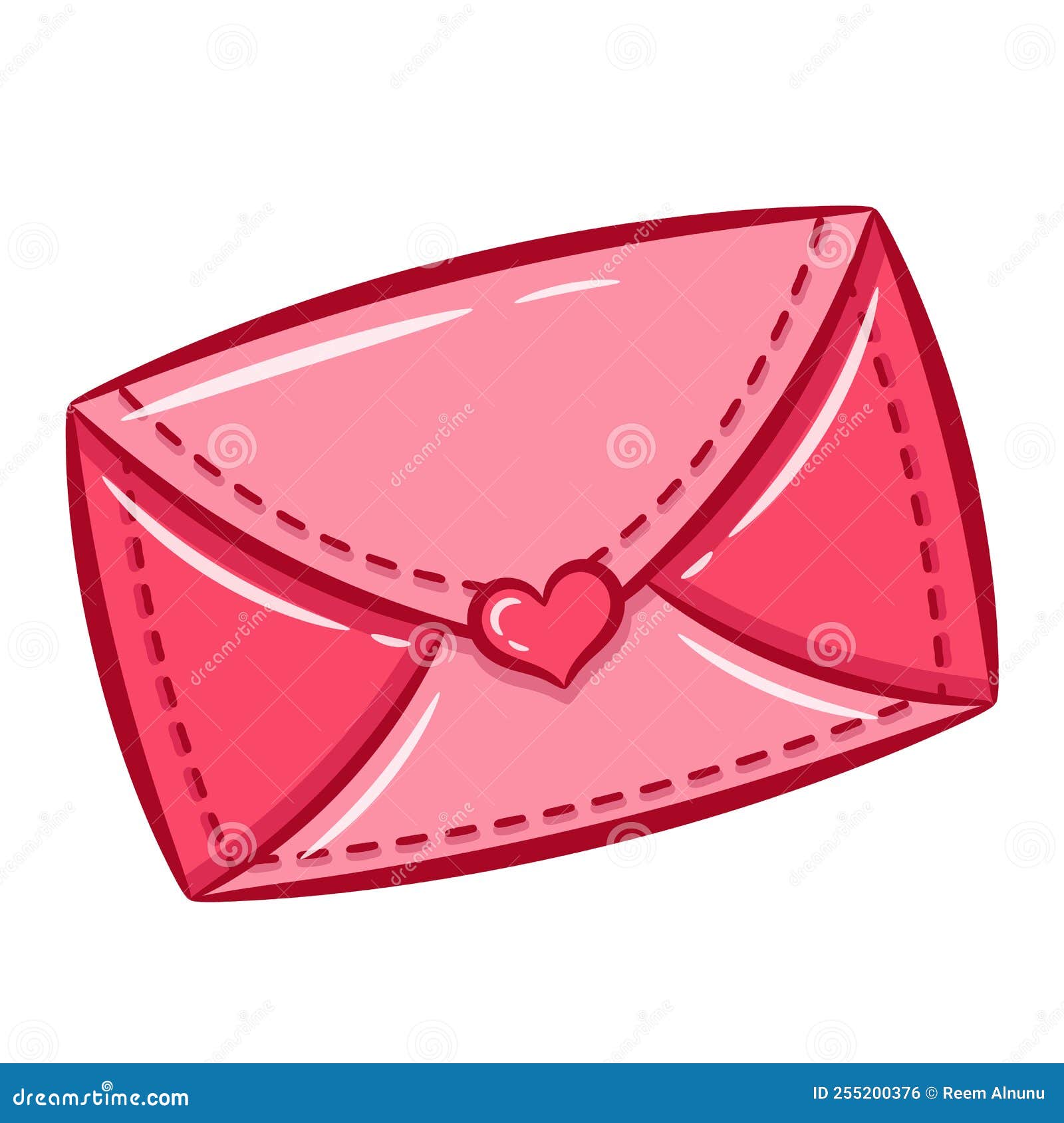 Printable Cute Envelope Drawing for School and Kids Stock Vector ...