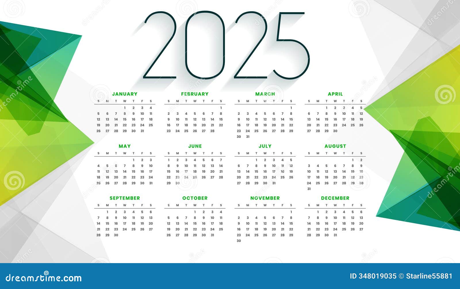 Printable 2025 Event Planner Calendar Template in Low Poly Style Stock ...