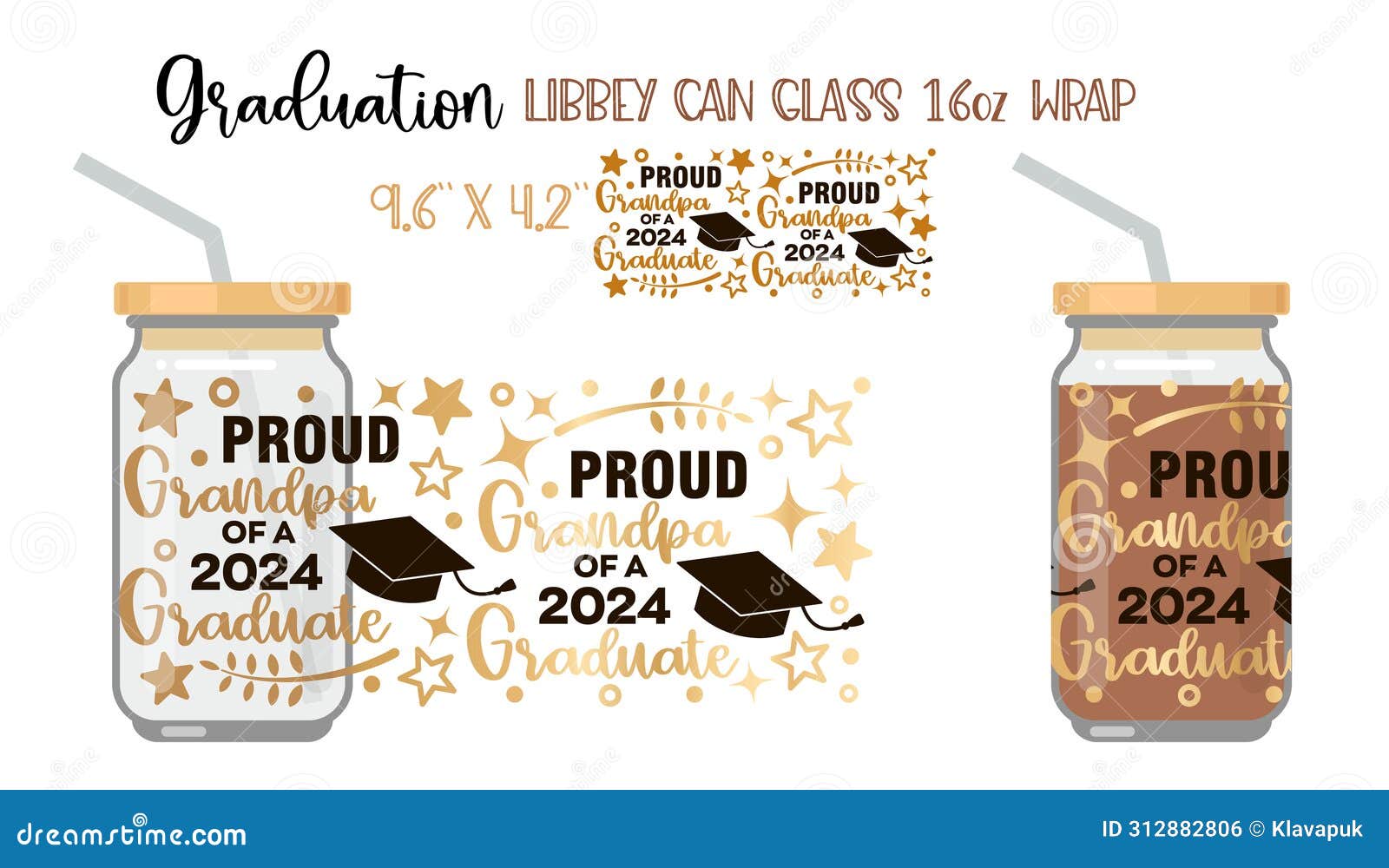 Printable Full Wrap For Libby Class Can. A Pattern With Graduate ...