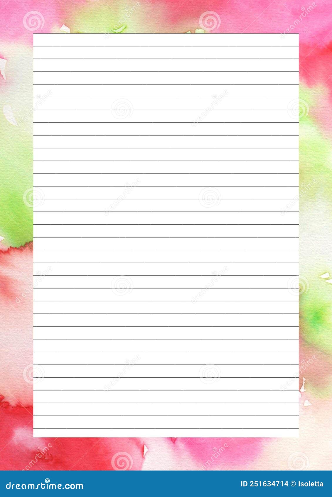 Printable Notebook Paper With Designs