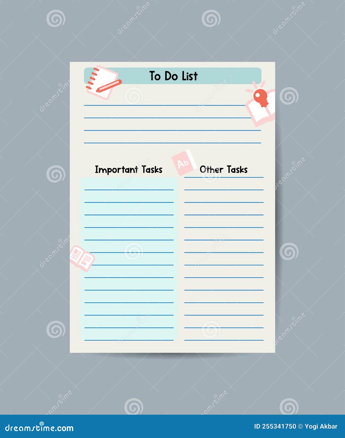 Printable Planner To Do List Note Template for Your Message Decorative ...