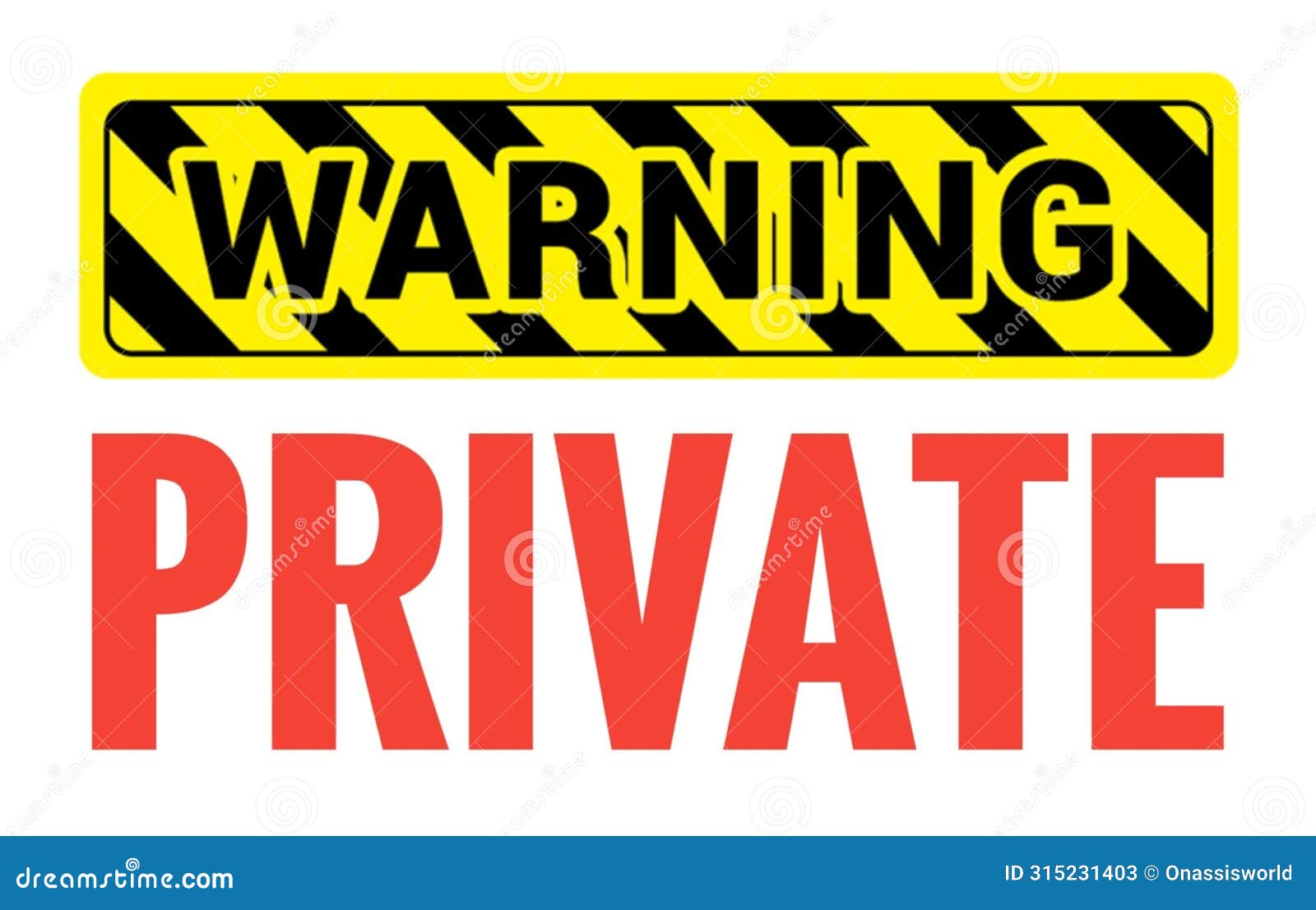 Printable Warning Sign stock illustration. Illustration of signs ...