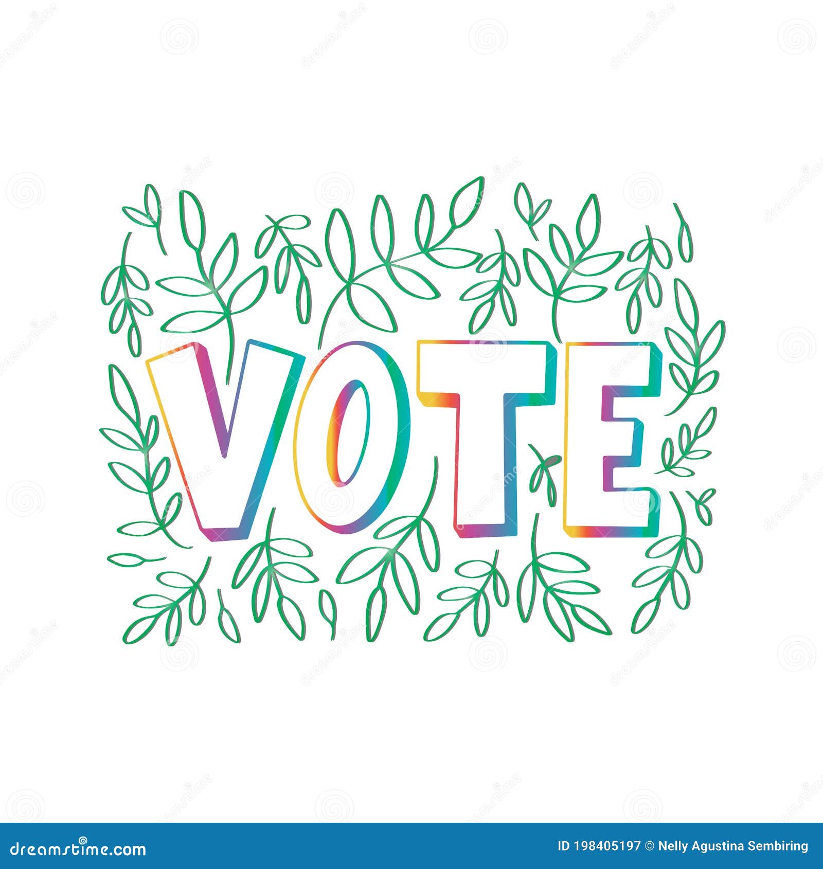 Printable word of Vote stock vector. Illustration of card - 198405197