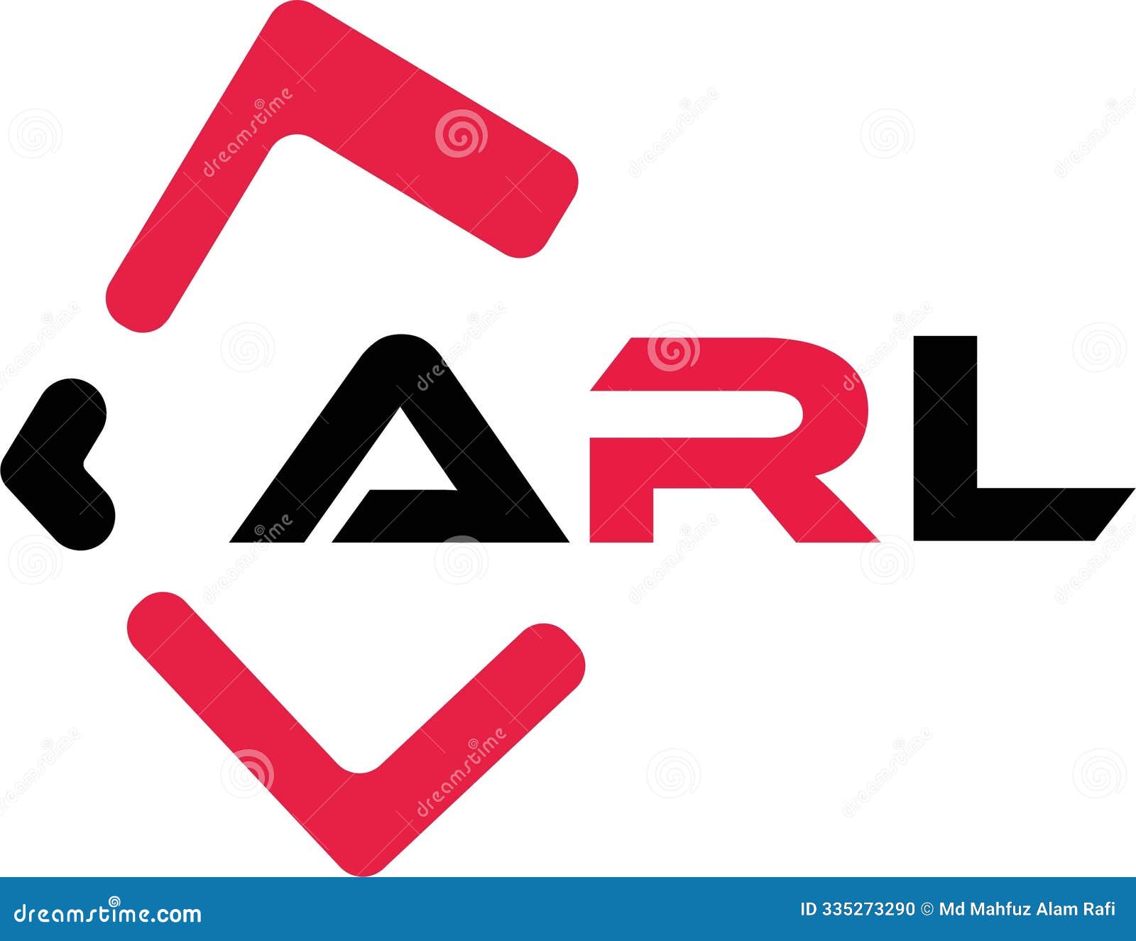 PrintARL Creative Minimalist Letter Logo. ARL Unique Vector Initials ...