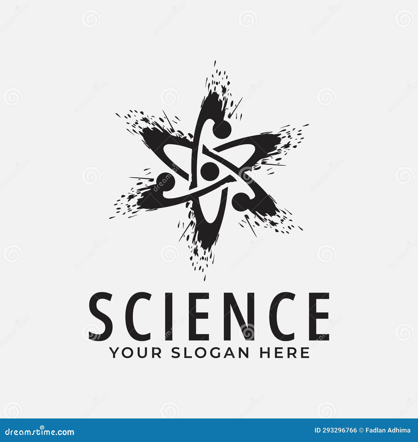 Atom Science Logo Icon Template with Laboratory Vector Illustration ...
