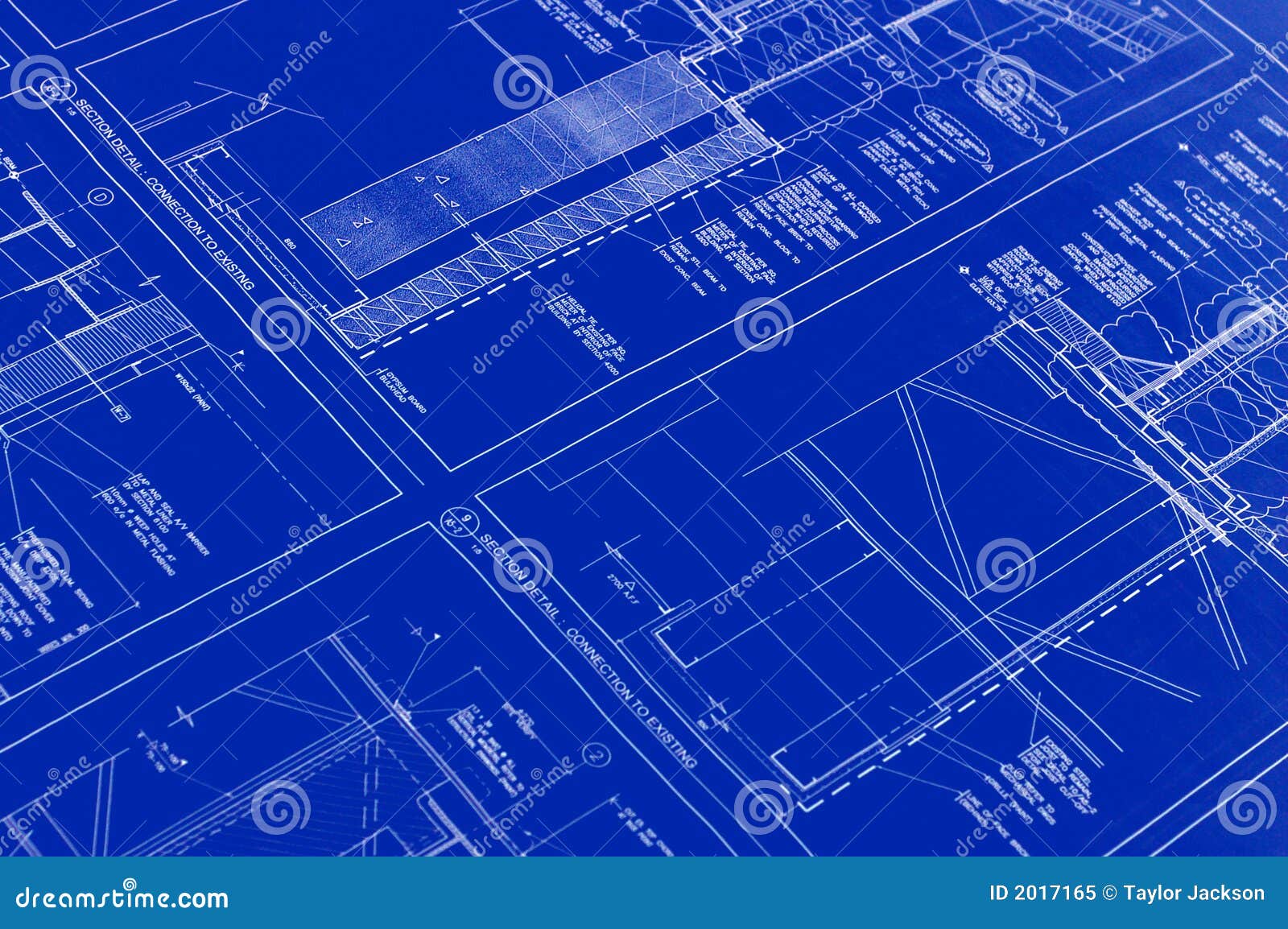 Printed Blueprint stock image. Image of built, home, builder - 2017165