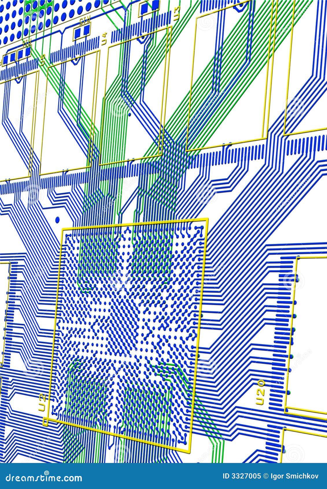 Motherboards. Modern Line Art Illustration With Cartoon Vector ...