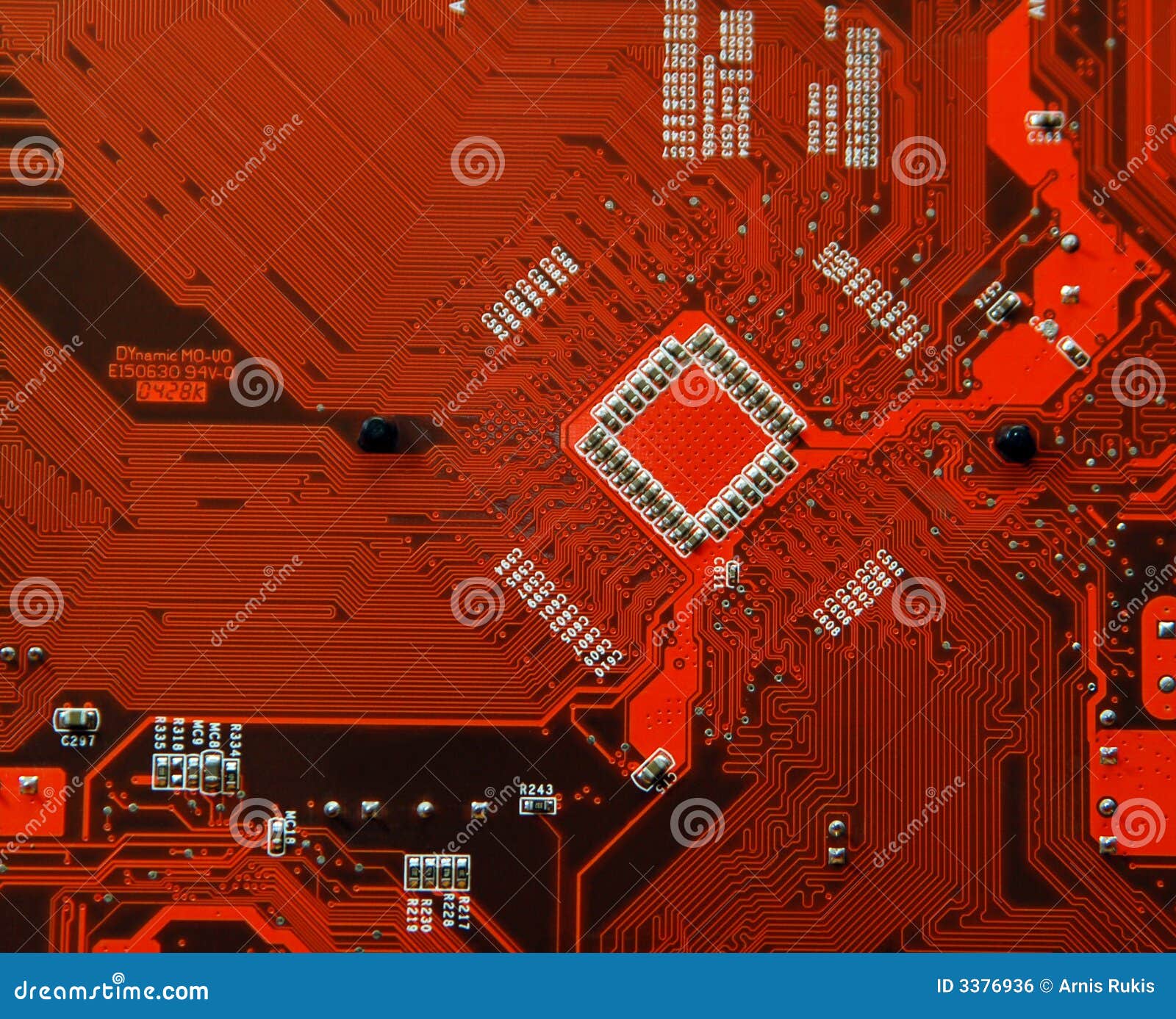 Printed circuit board stock photo. Image of computer, circuit - 3376936