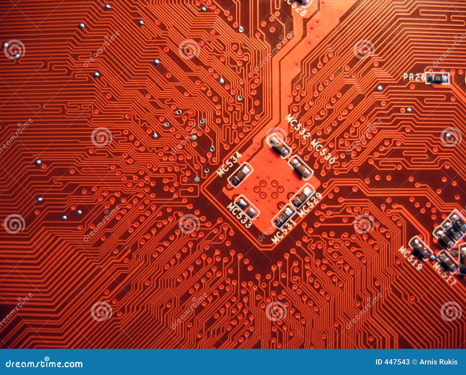 Printed circuit board stock image. Image of lines, printed - 447543