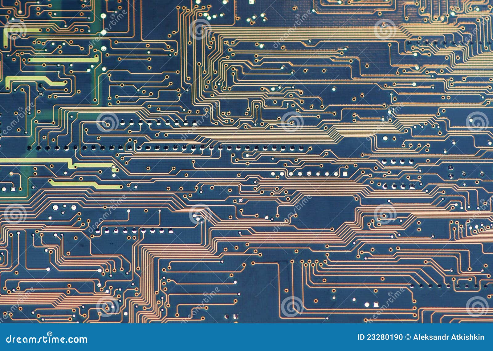 Printed Circuit Board Back Side Stock Illustration - Illustration of ...