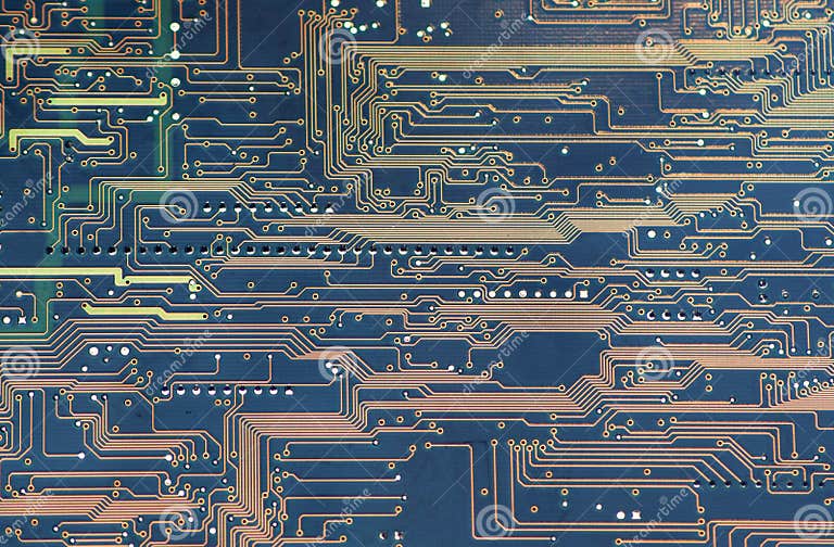 Printed Circuit Board Back Side Stock Illustration - Illustration of ...