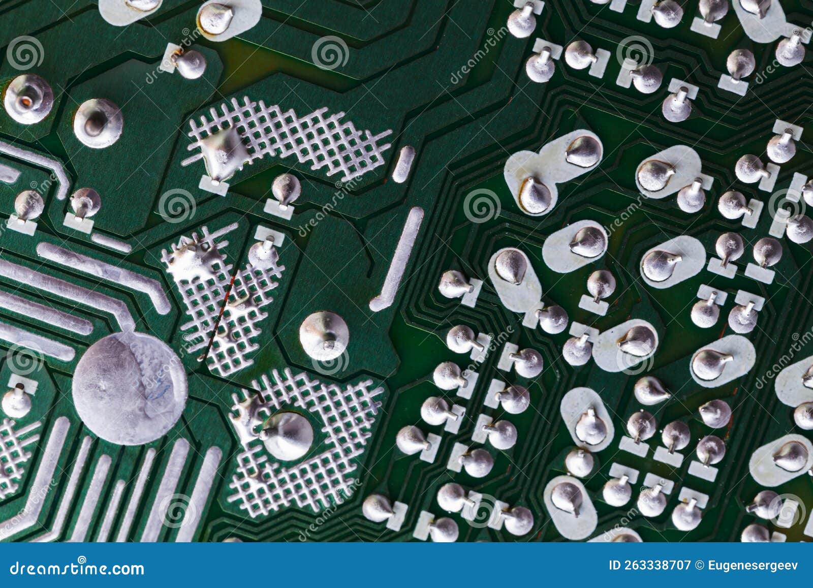 Printed Circuit Board, Back Side, Micro Electronics Component Stock ...