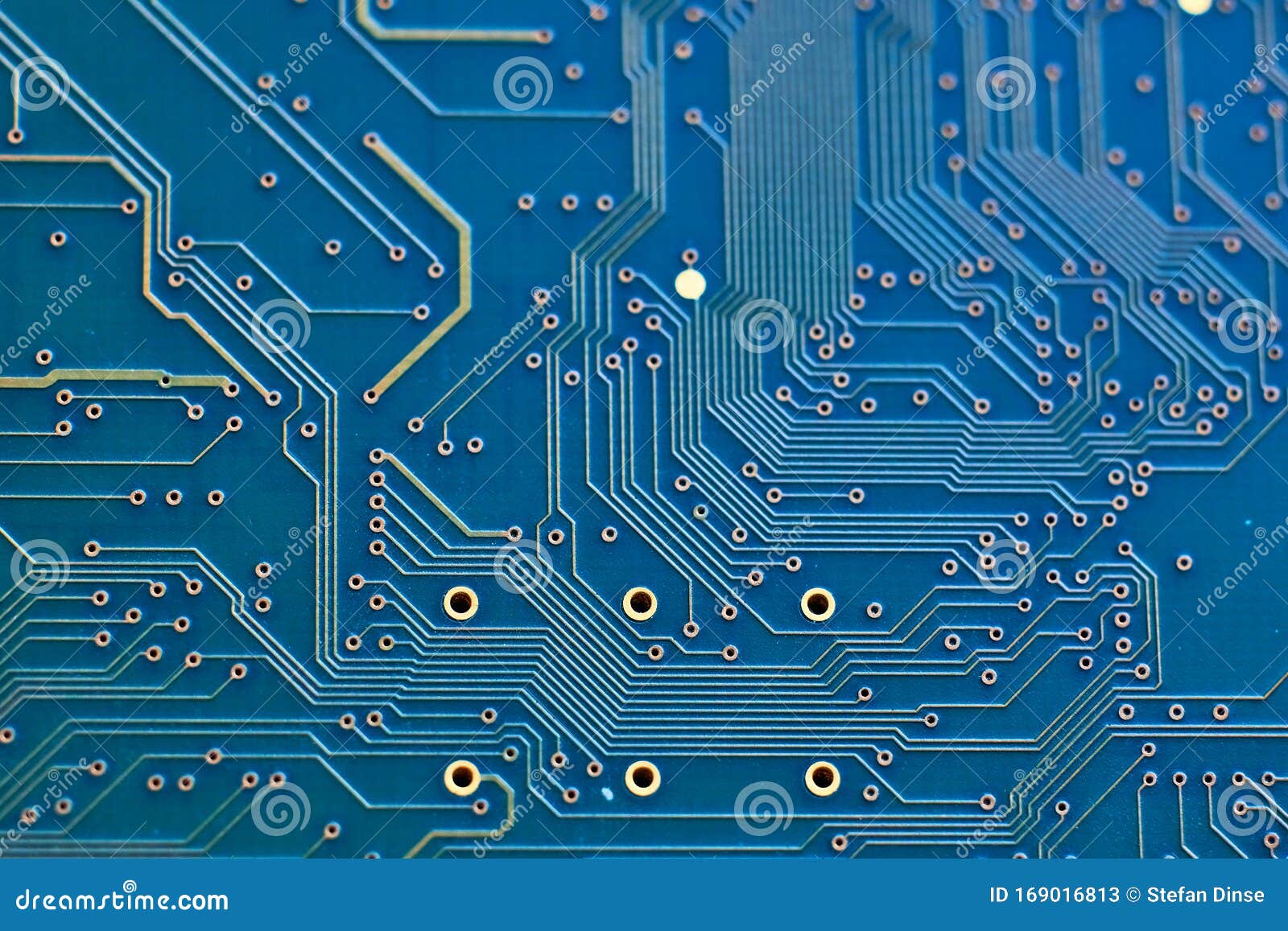 Printed Circuit Board with Chips and Radio Components Electronics Stock ...