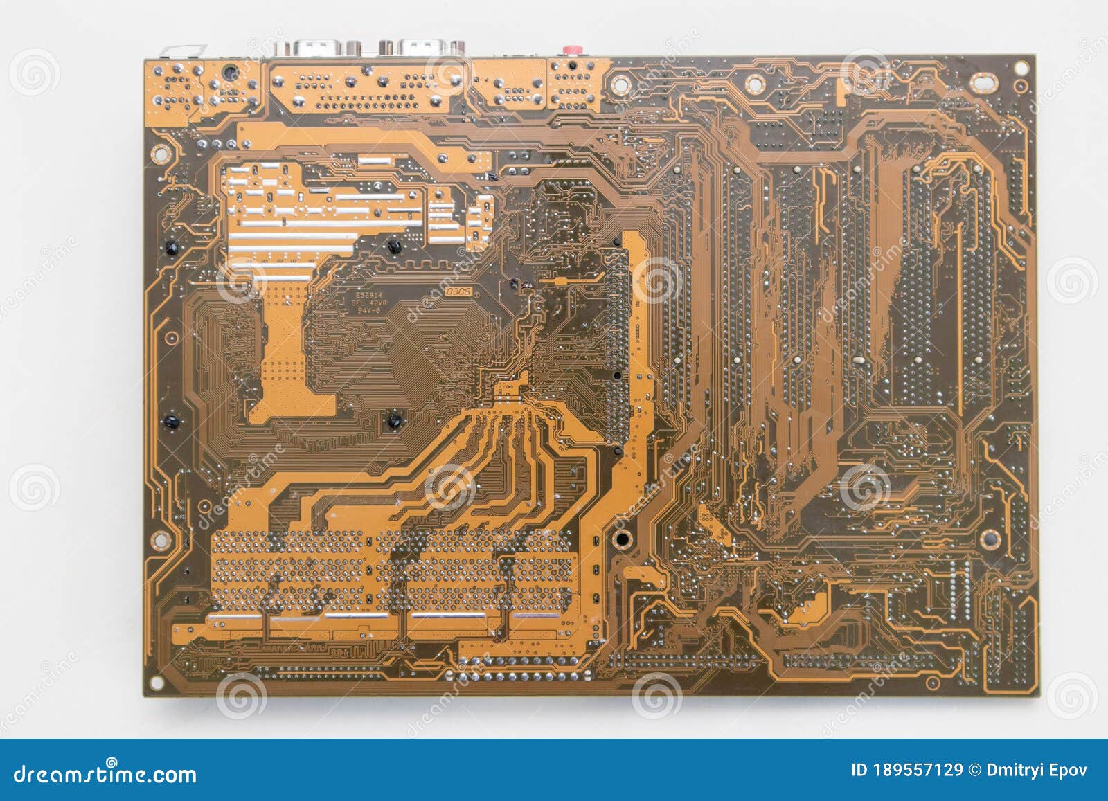Printed Circuit Board. Computer Mother Board Stock Image - Image of ...