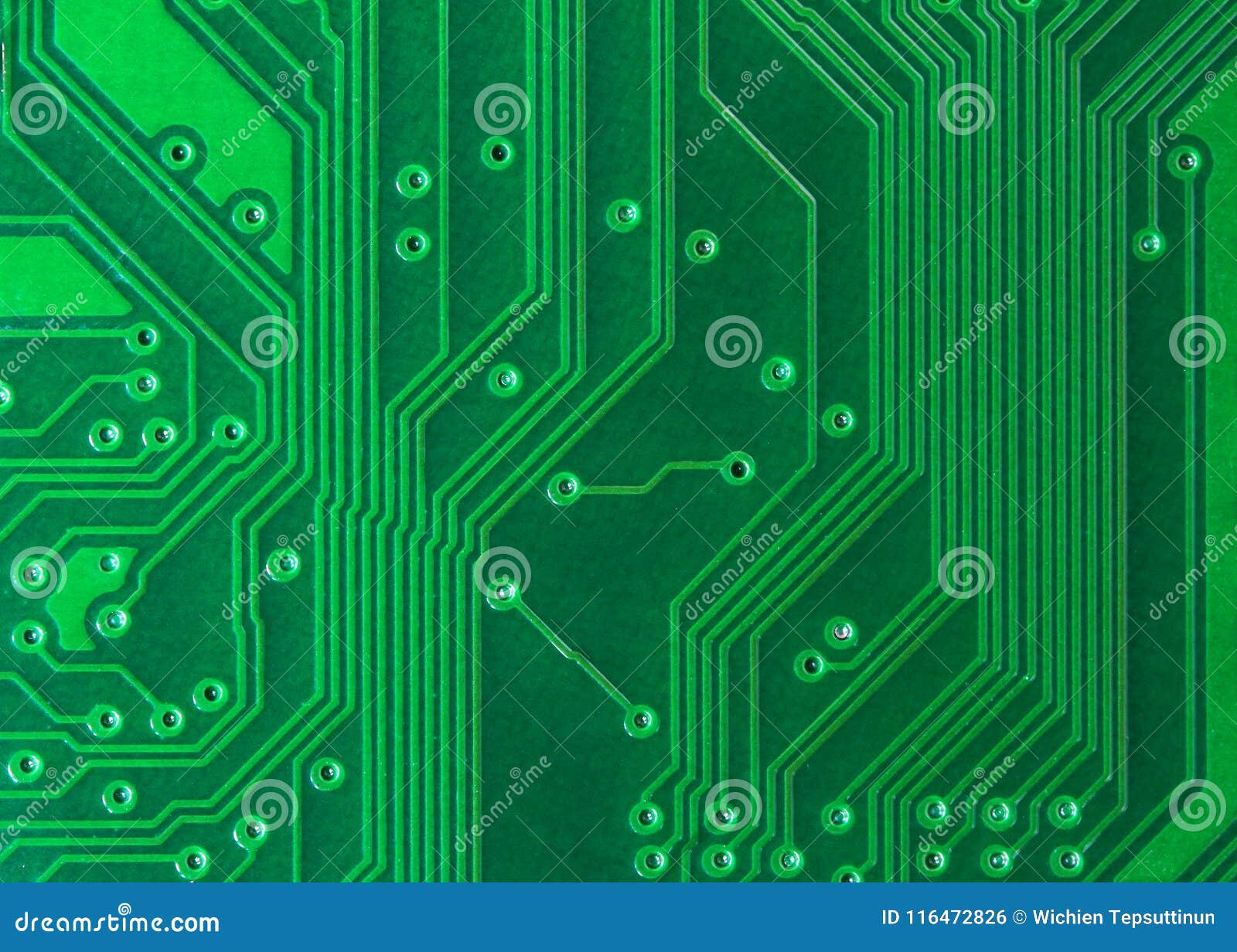 Printed Circuit Board Conductor Pattern Stock Photo - Image of back ...