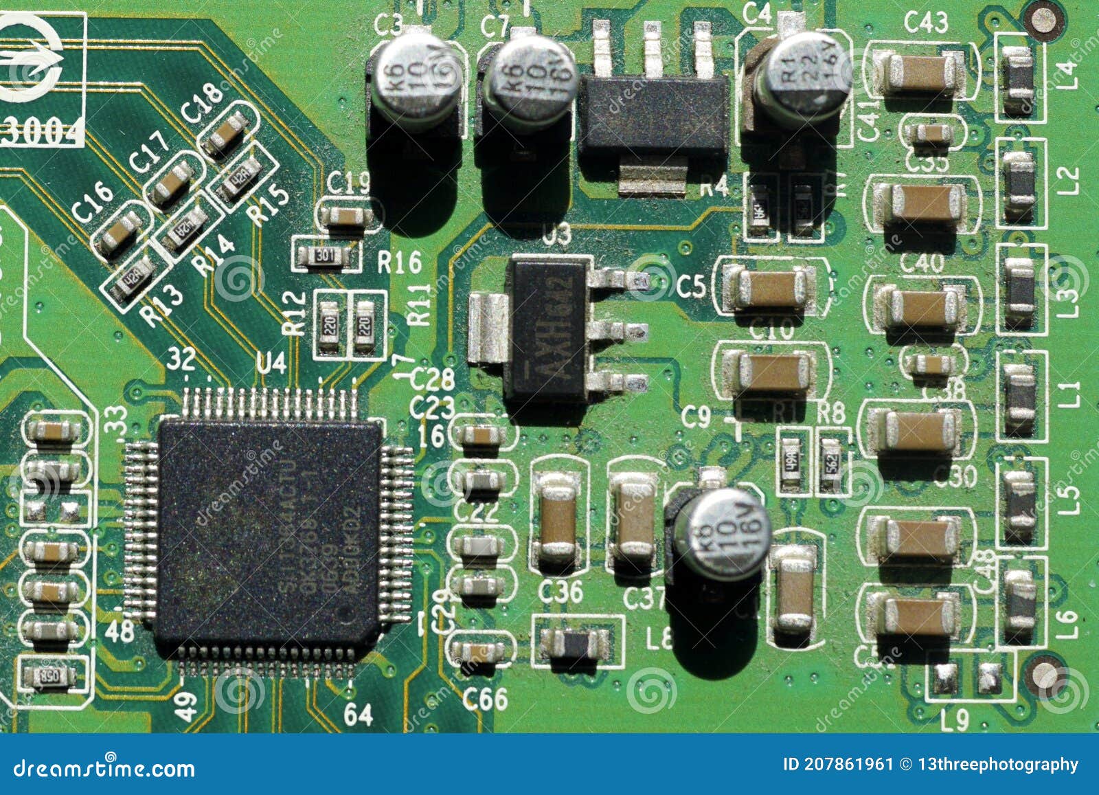Close-up of a Circuit Board with Electronic Components Stock Image ...