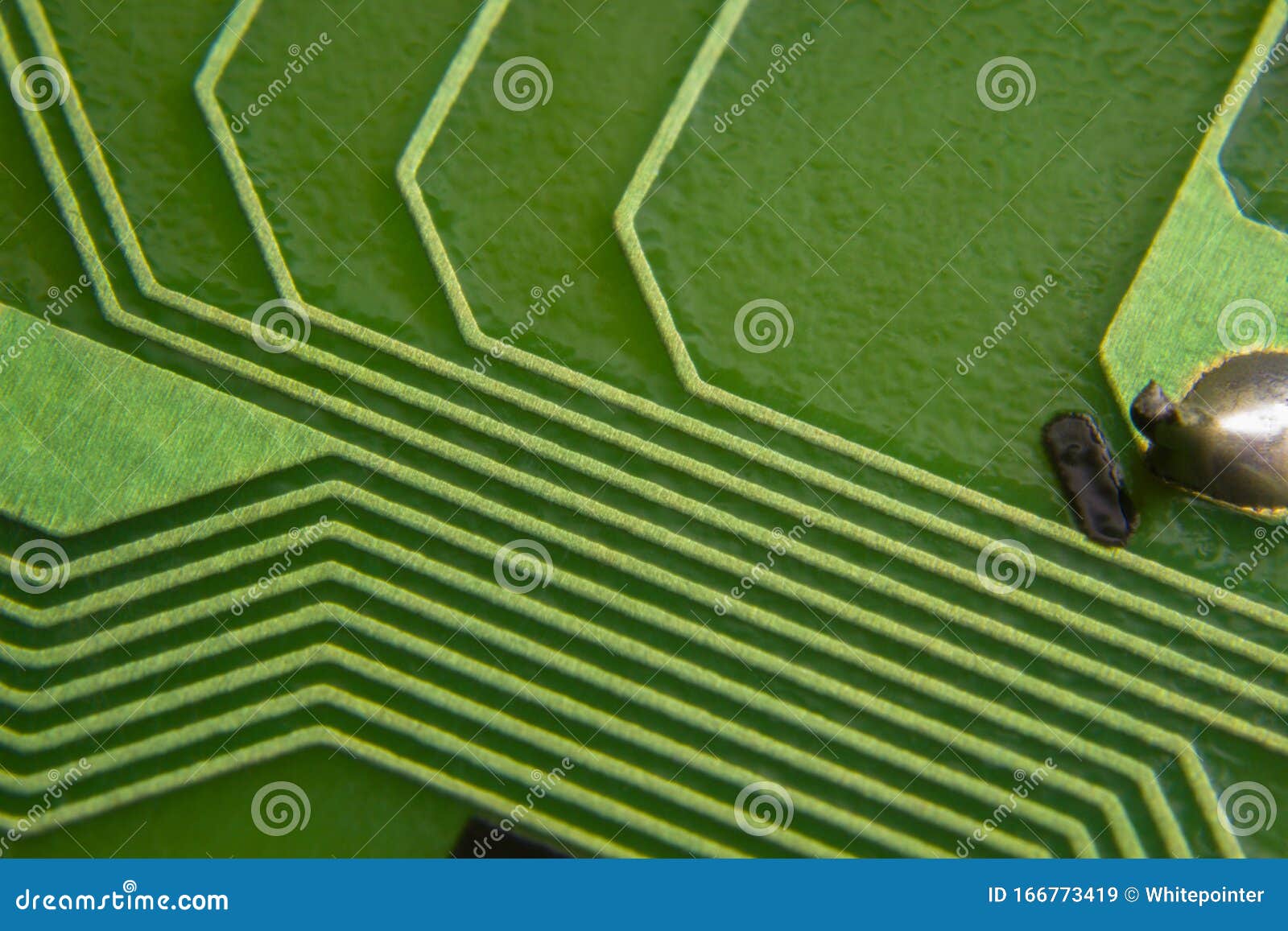 Printed Circuit Board Copper Track Lines Stock Image - Image of ...
