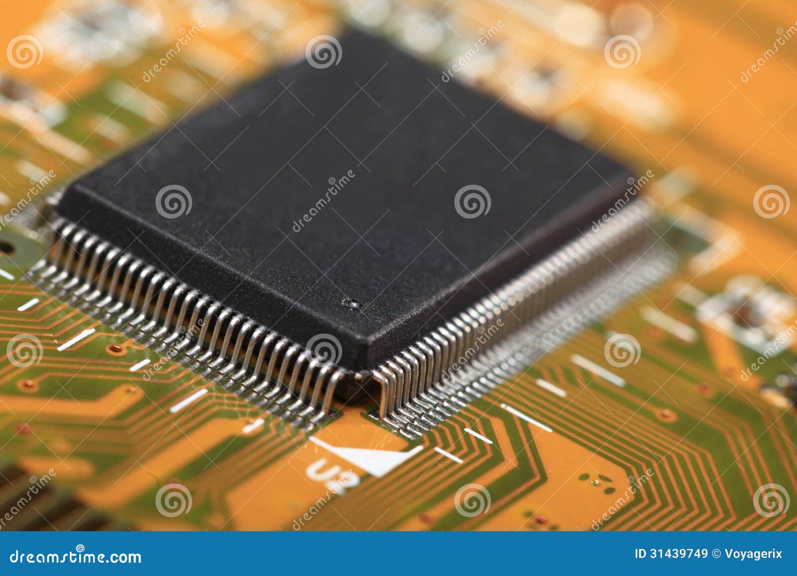 Printed Circuit Board with Electrical Components Stock Image - Image of ...