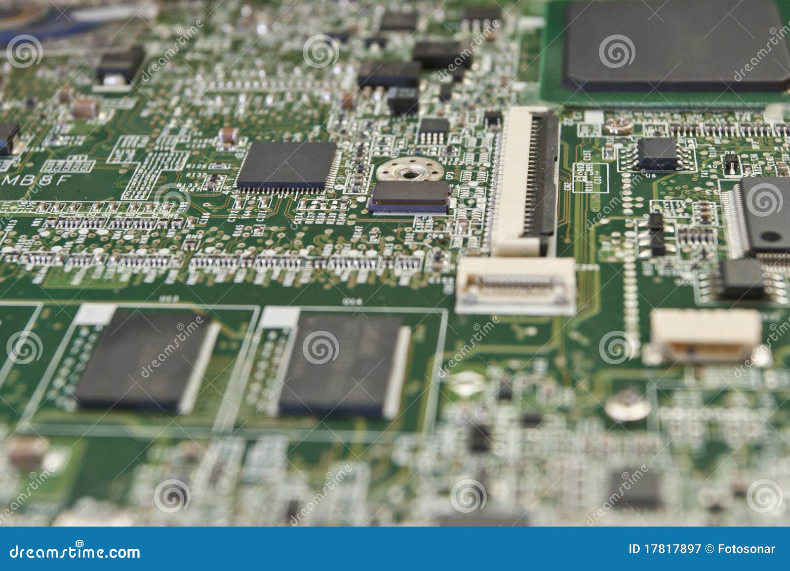 Printed Circuit Board for Electronic Components Stock Image - Image of ...