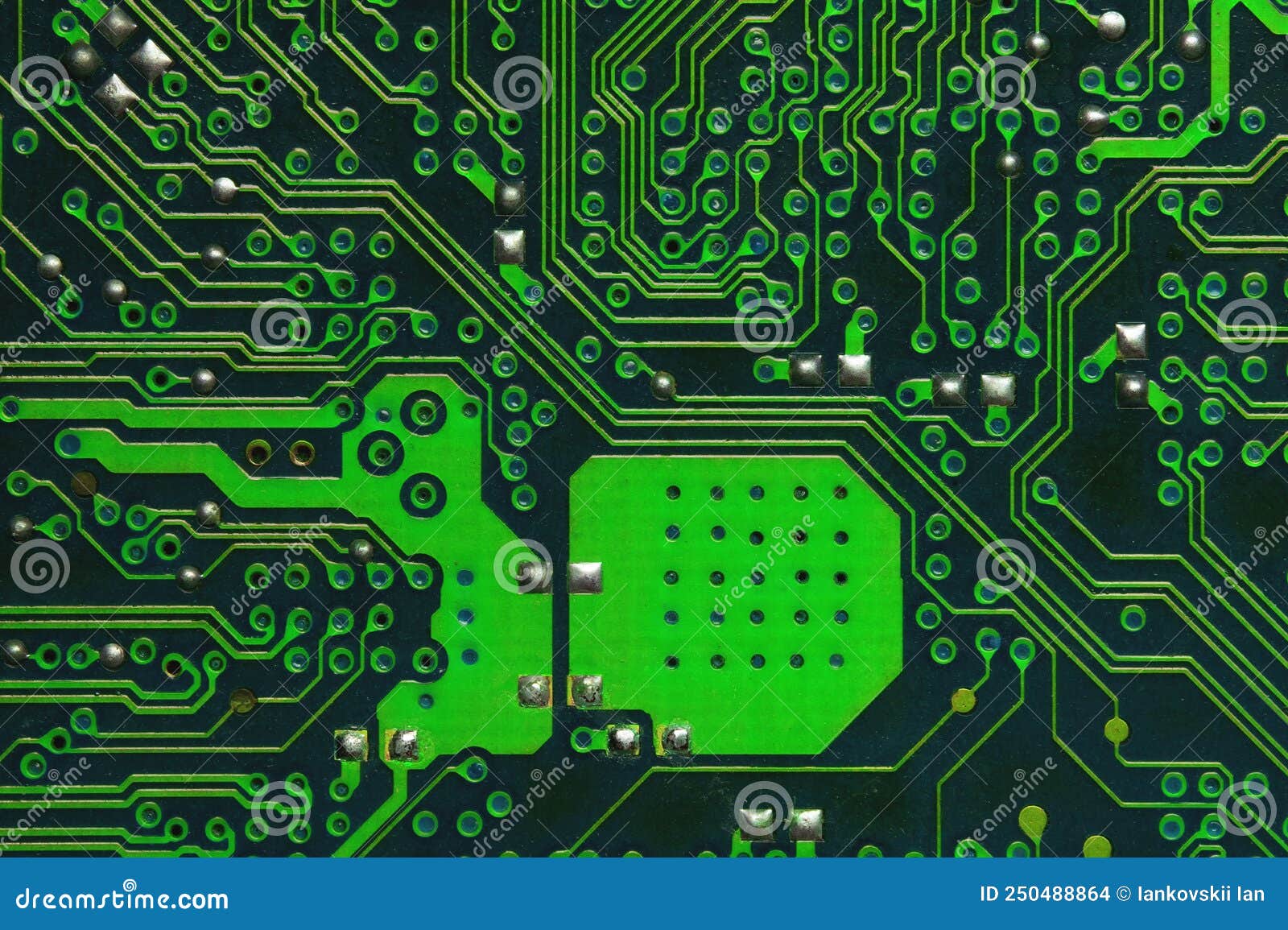 Printed Circuit Board. Electronic Computer Technology. Motherboard ...
