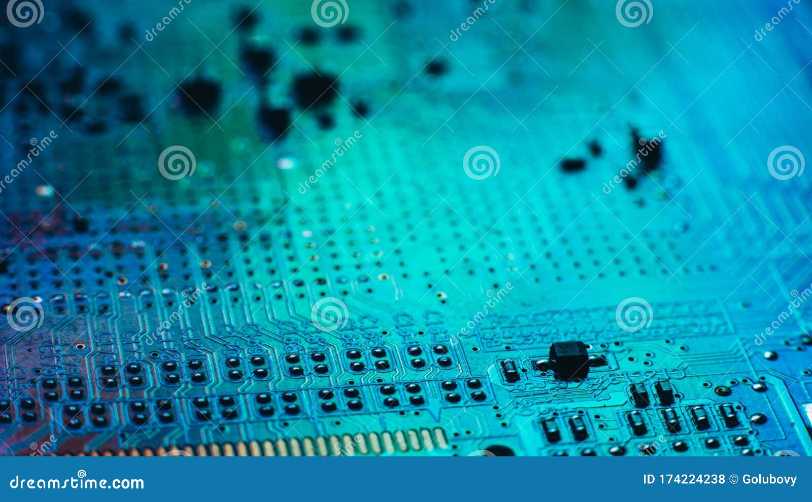 Printed Circuit Board Electronic Engineering Pads Stock Photo - Image ...