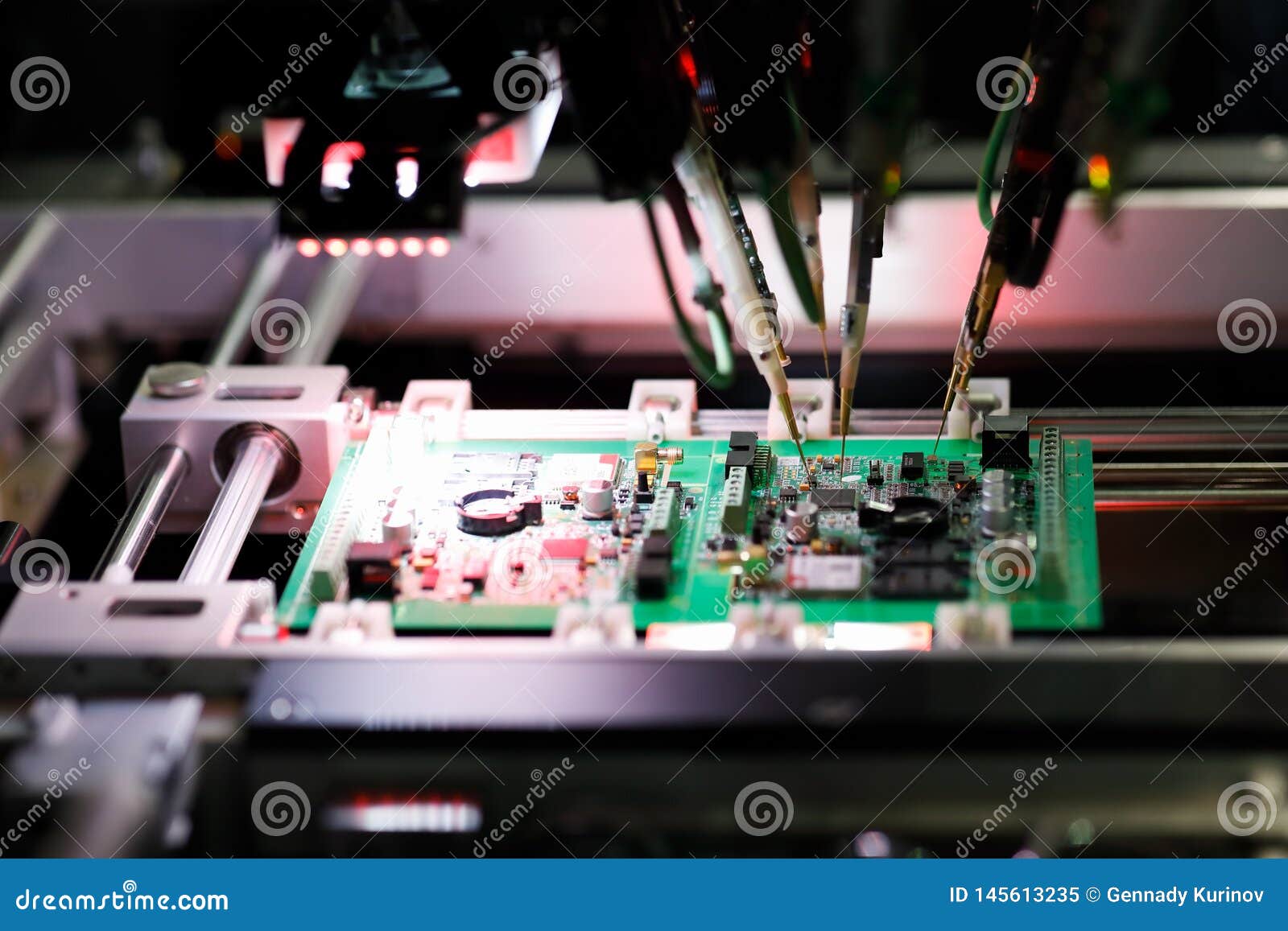 Flying Probe Test At Factory - Quality Testing Of Printed Circuit ...